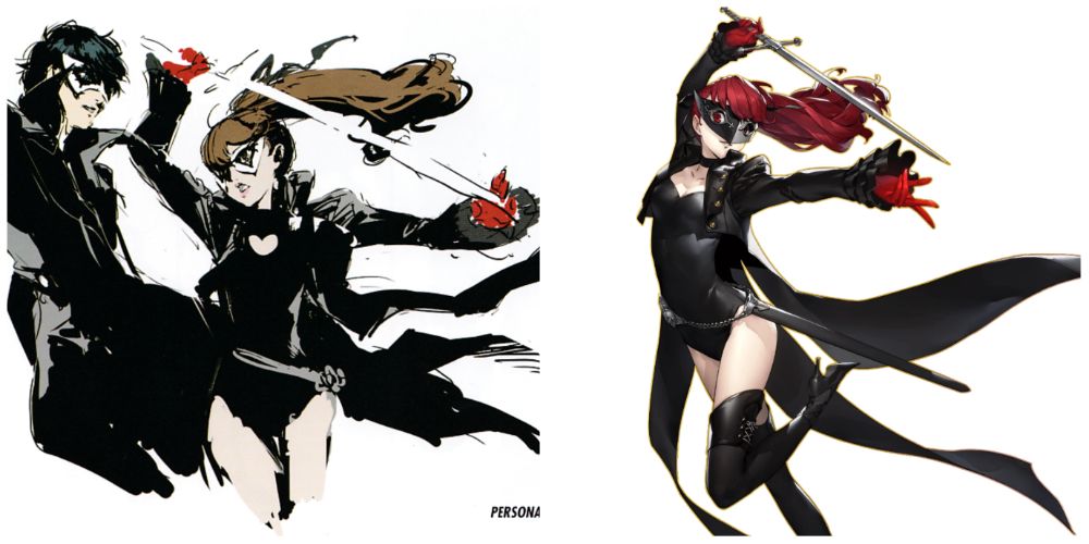 Every Phantom Thief's Concept Art Vs. Their Final Form In Persona 5: Royal