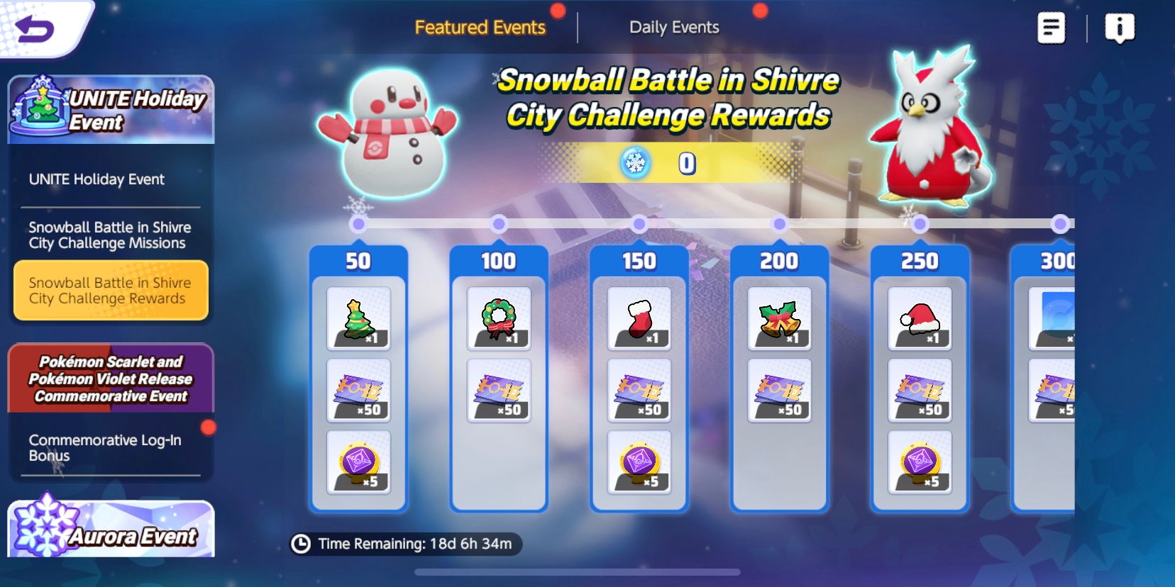 Holiday Event Challenges And Rewards For Pokemon Unite