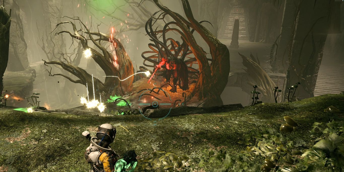 How To Beat Every Enemy In Echoing Ruins Biome Of Returnal