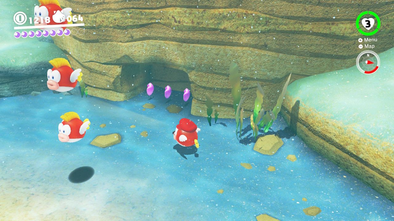 How To Find Every Seaside Kingdom Purple Coin In Super Mario Odyssey