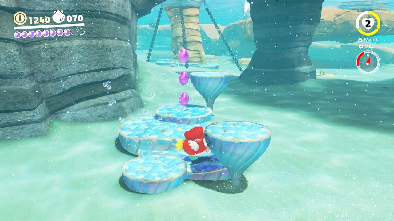How To Find Every Seaside Kingdom Purple Coin In Super Mario Odyssey