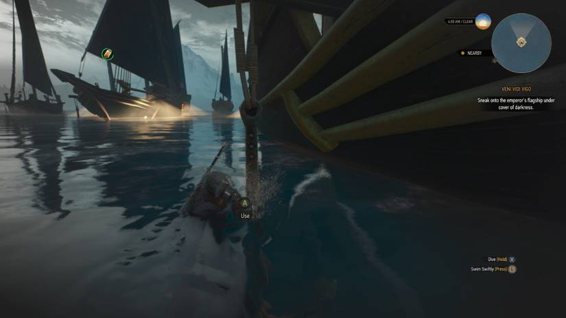 How To Get On The Emperor's Flagship In Veni Vidi Vigo In The Witcher 3
