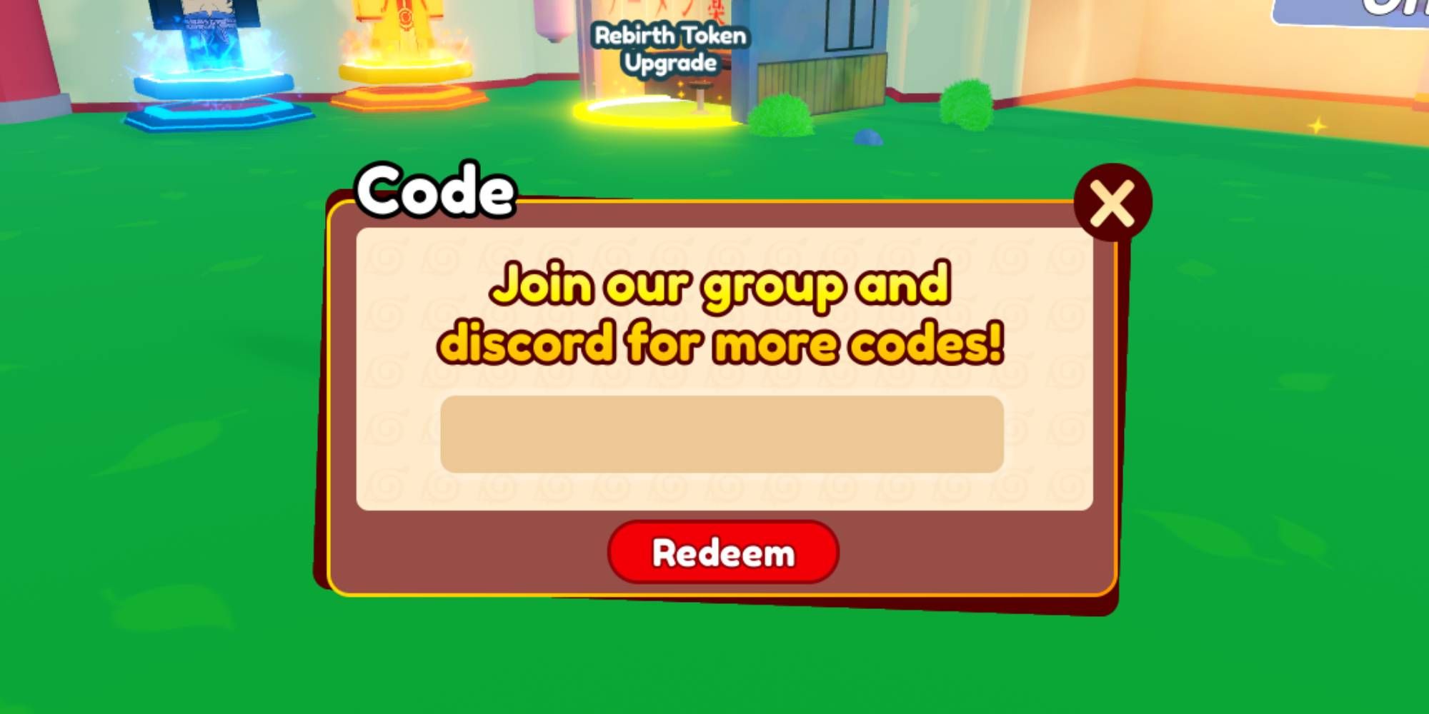 Naruto But Every Second +1 Chakra Codes - Roblox