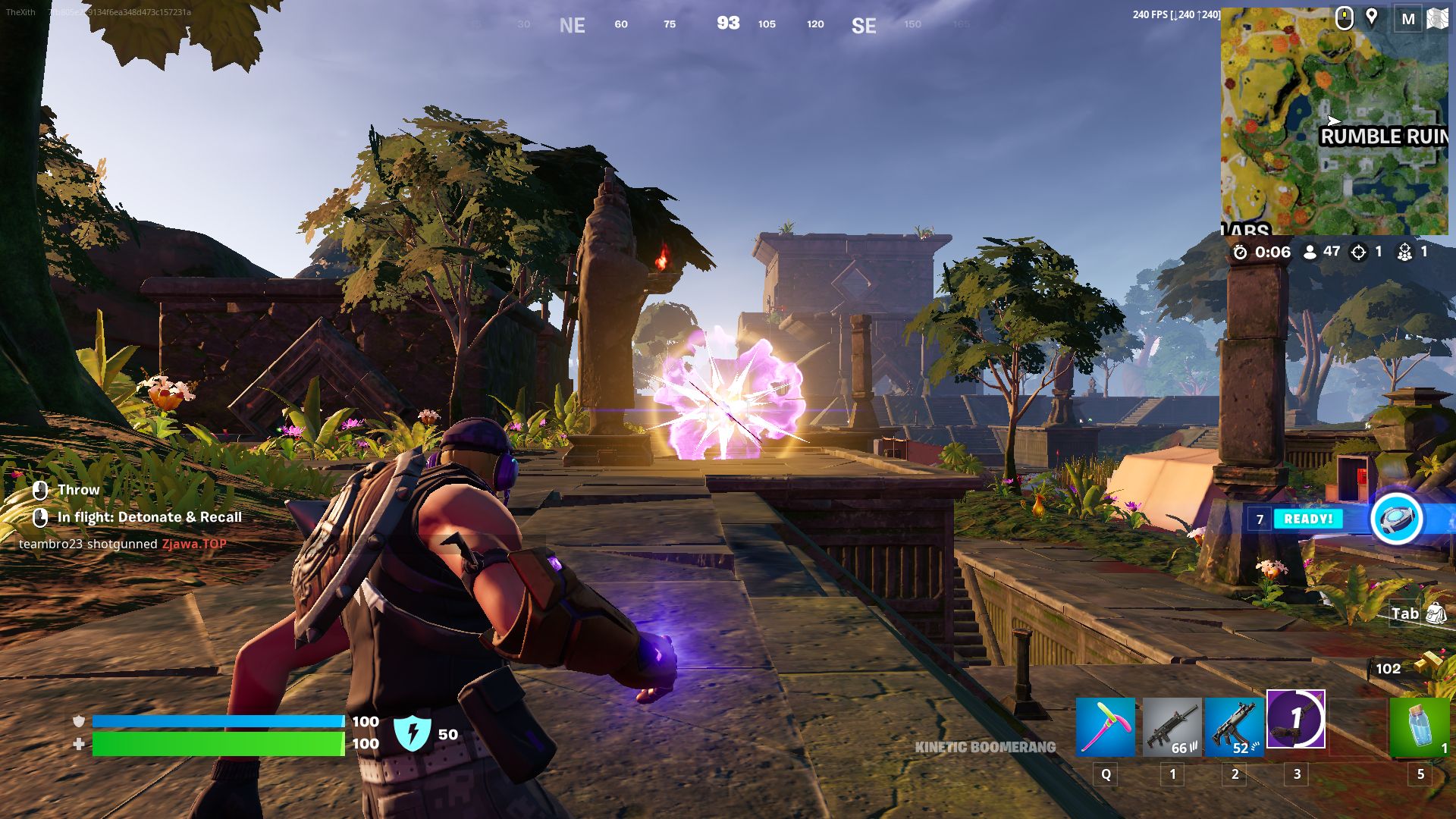 How To Get And Use The Kinetic Boomerang In Fortnite