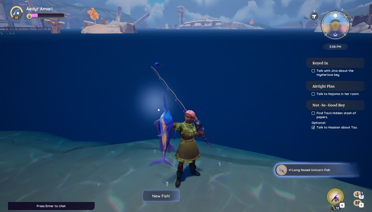 Where To Find A Long-Nosed Unicorn Fish In Palia