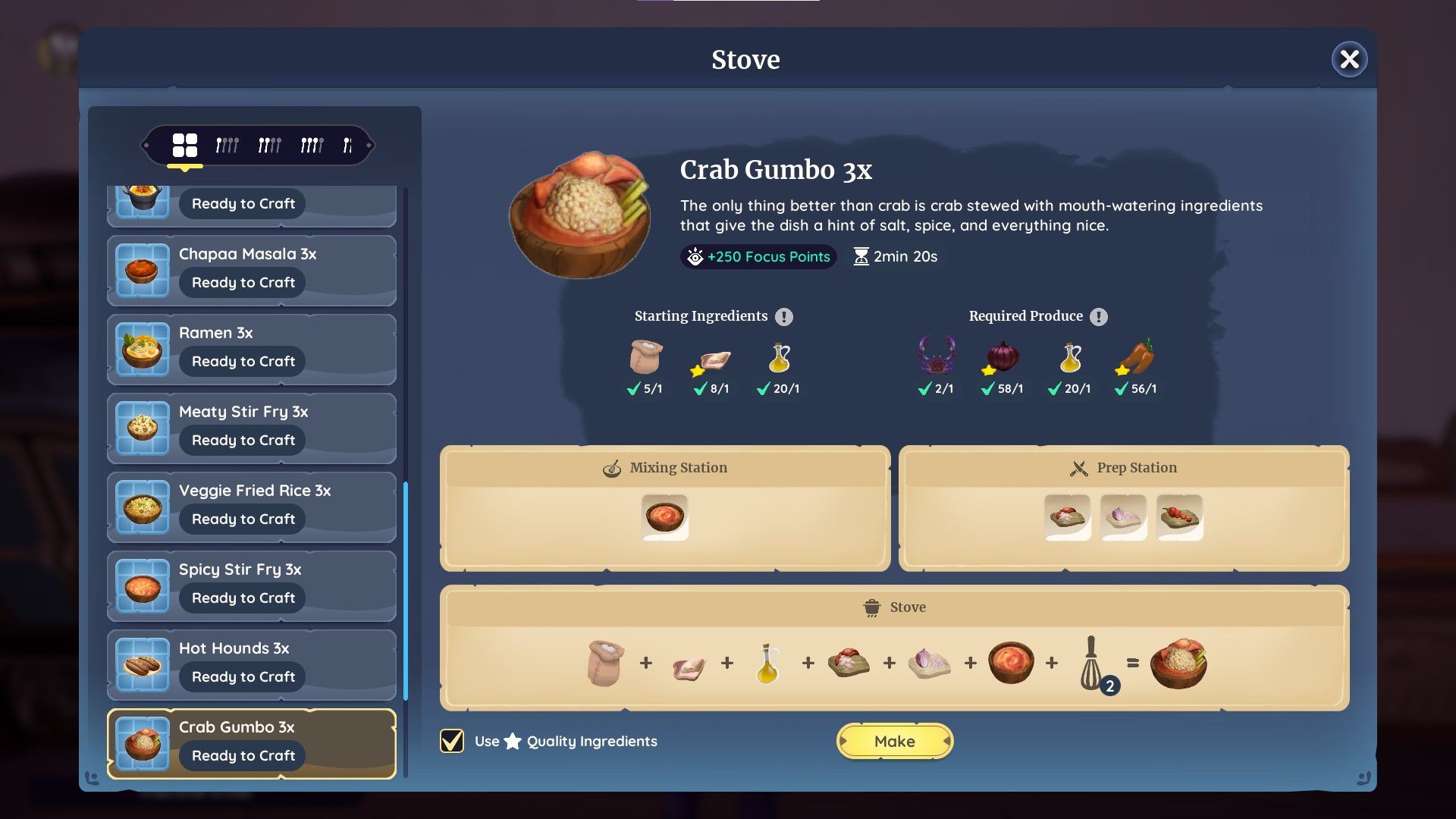 How To Get The Crab Gumbo Recipe In Palia