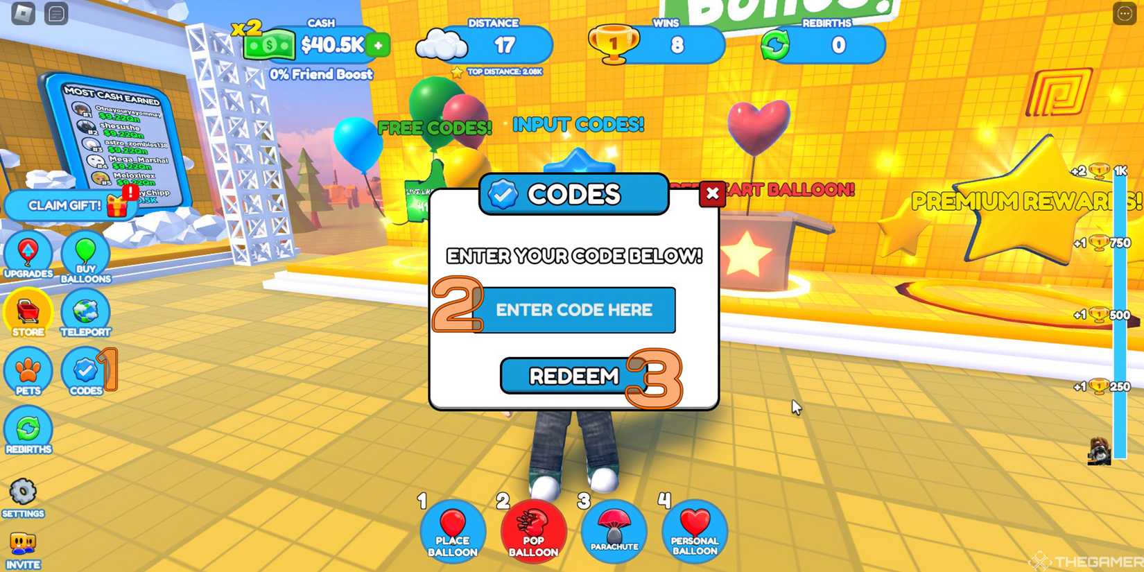 Roblox: Balloon Simulator Codes