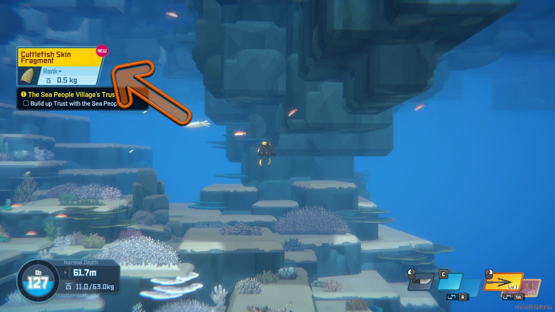 How To Get Cuttlefish Skin Fragments In Dave The Diver