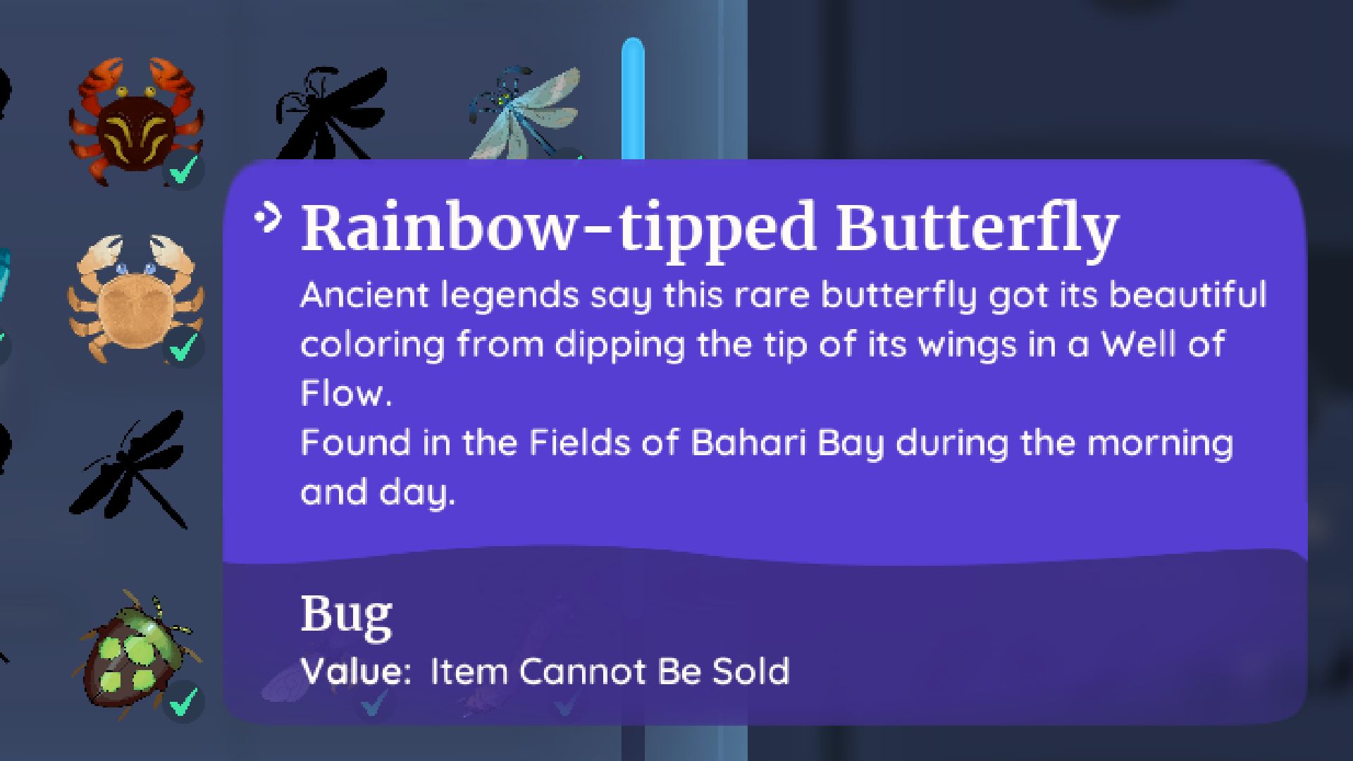 How To Catch A Rainbow-Tipped Butterfly In Palia