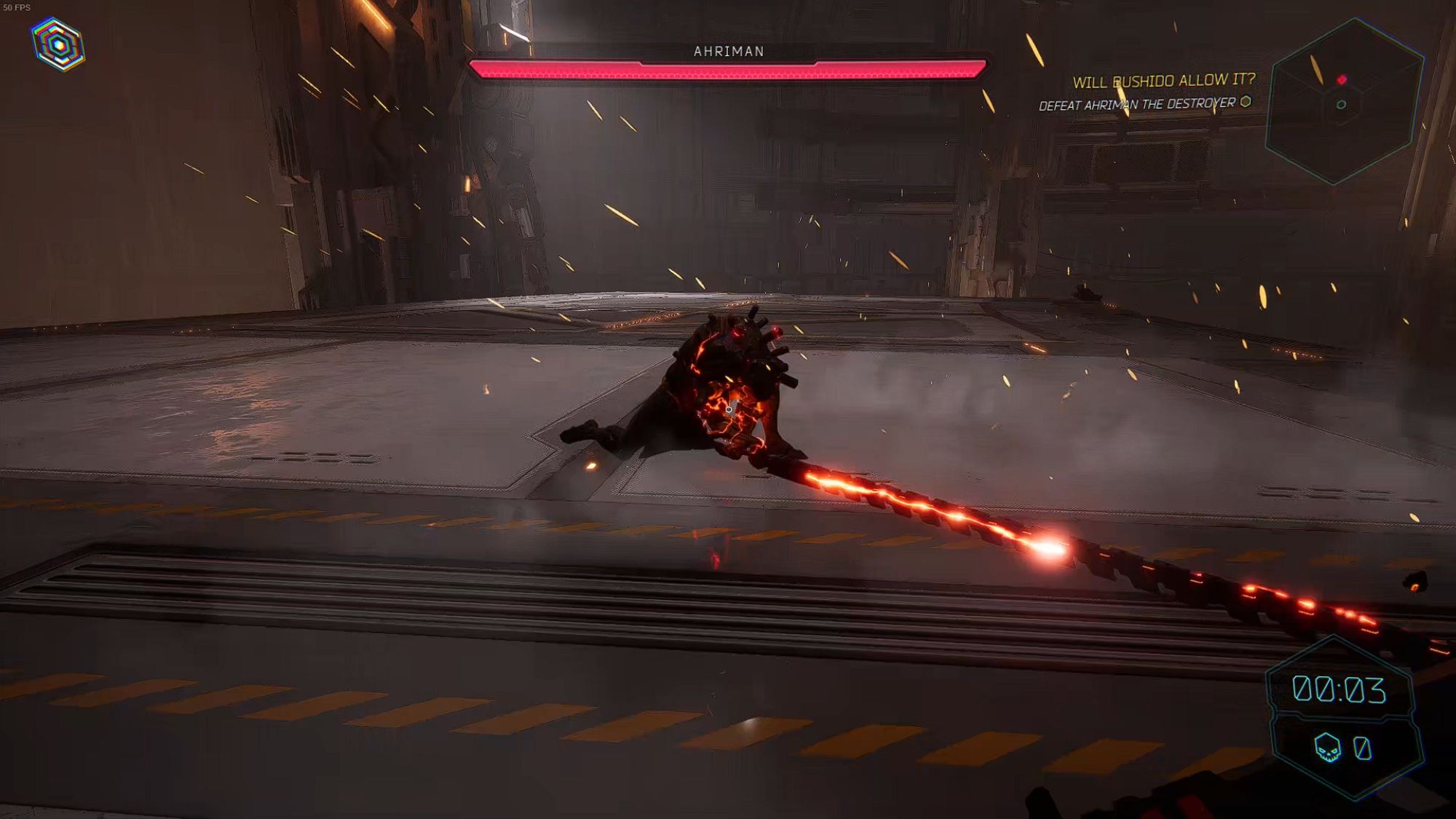 How To Beat Ahriman In Ghostrunner 2