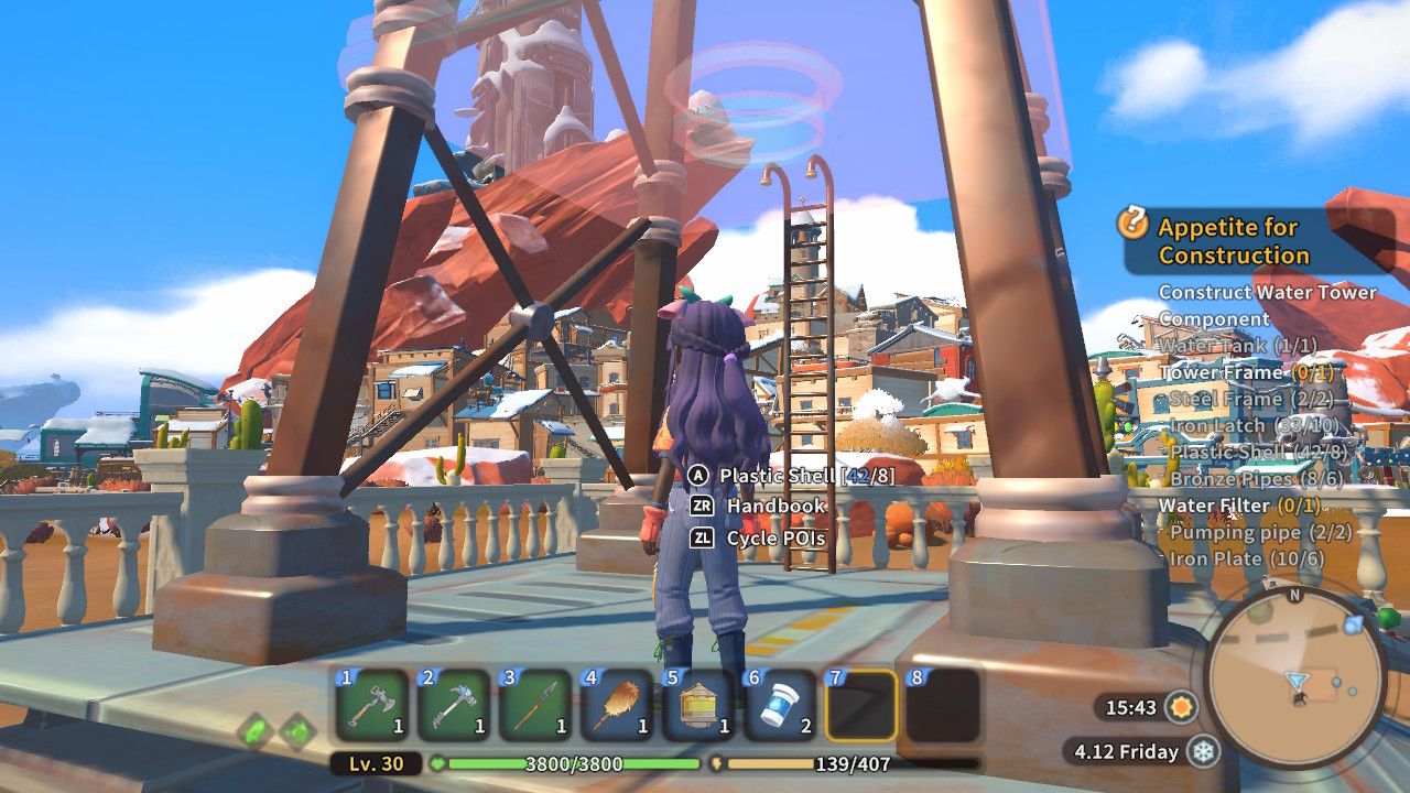 How To Craft The Water Tower Frame In My Time At Sandrock