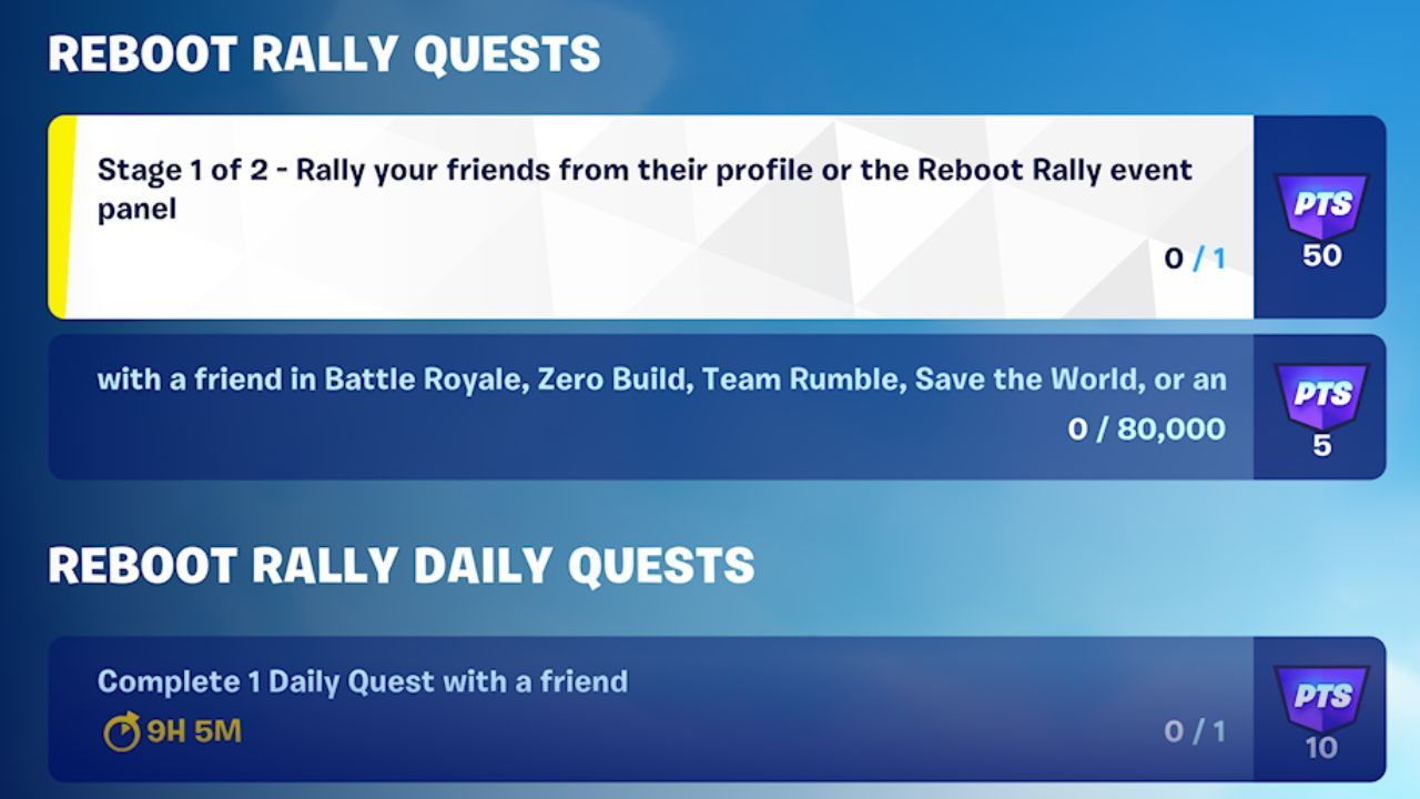 Reboot Rally Guide For Fortnite OG