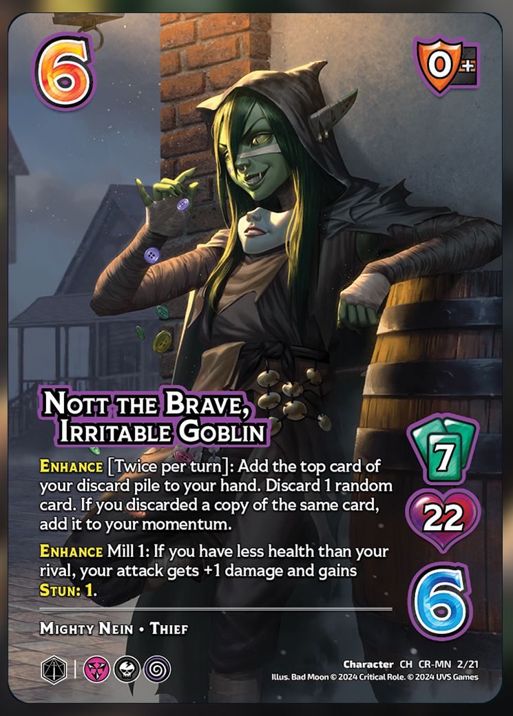 Every Card In The Critical Role: Mighty Nein Challenger Series Deck - UniVersus