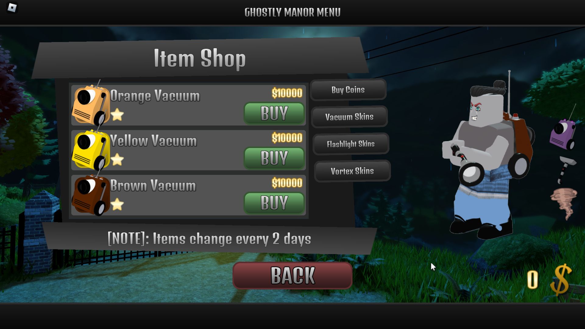 Every Ghostly Manor Code in Roblox