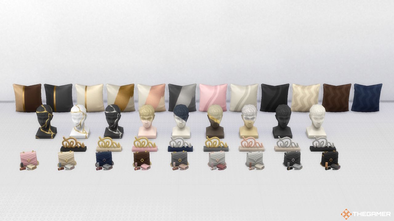 All Furniture From The Modern Luxe Kit In The Sims 4