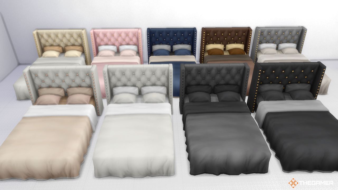 All Furniture From The Modern Luxe Kit In The Sims 4