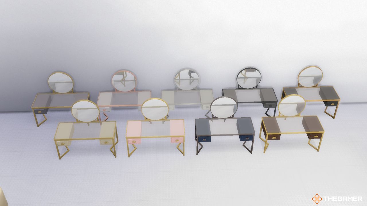 All Furniture From The Modern Luxe Kit In The Sims 4