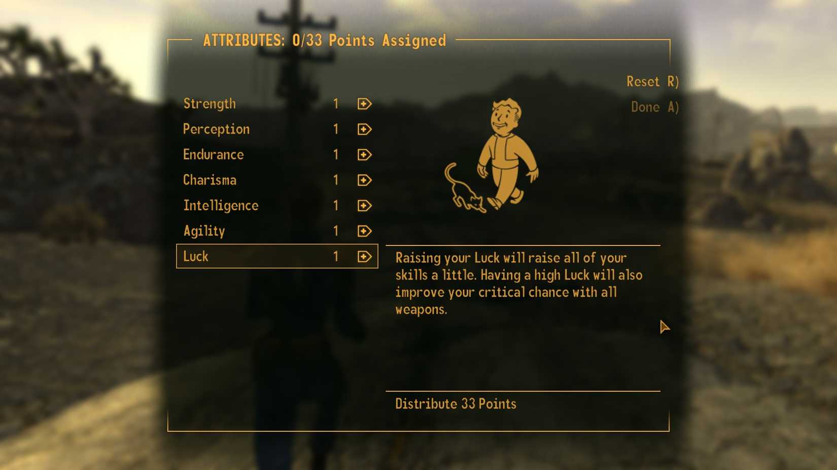 Optimal Starting SPECIAL Stats In Fallout New Vegas