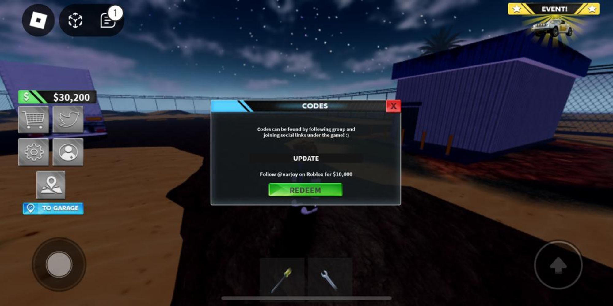 Mechanic Legends Codes, Roblox