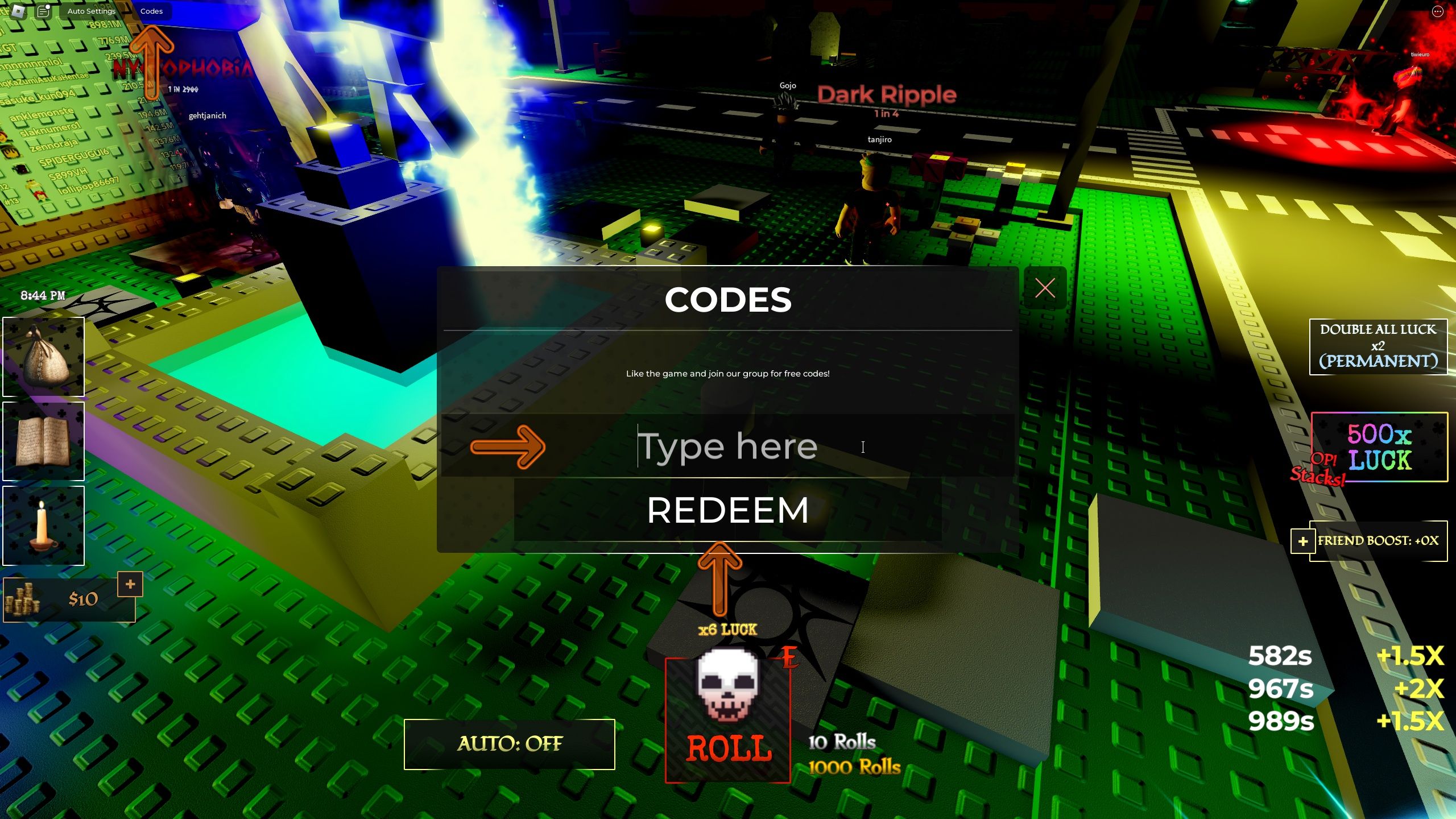 Horrors RNG Codes - Roblox Horrors RNG Codes - Roblox