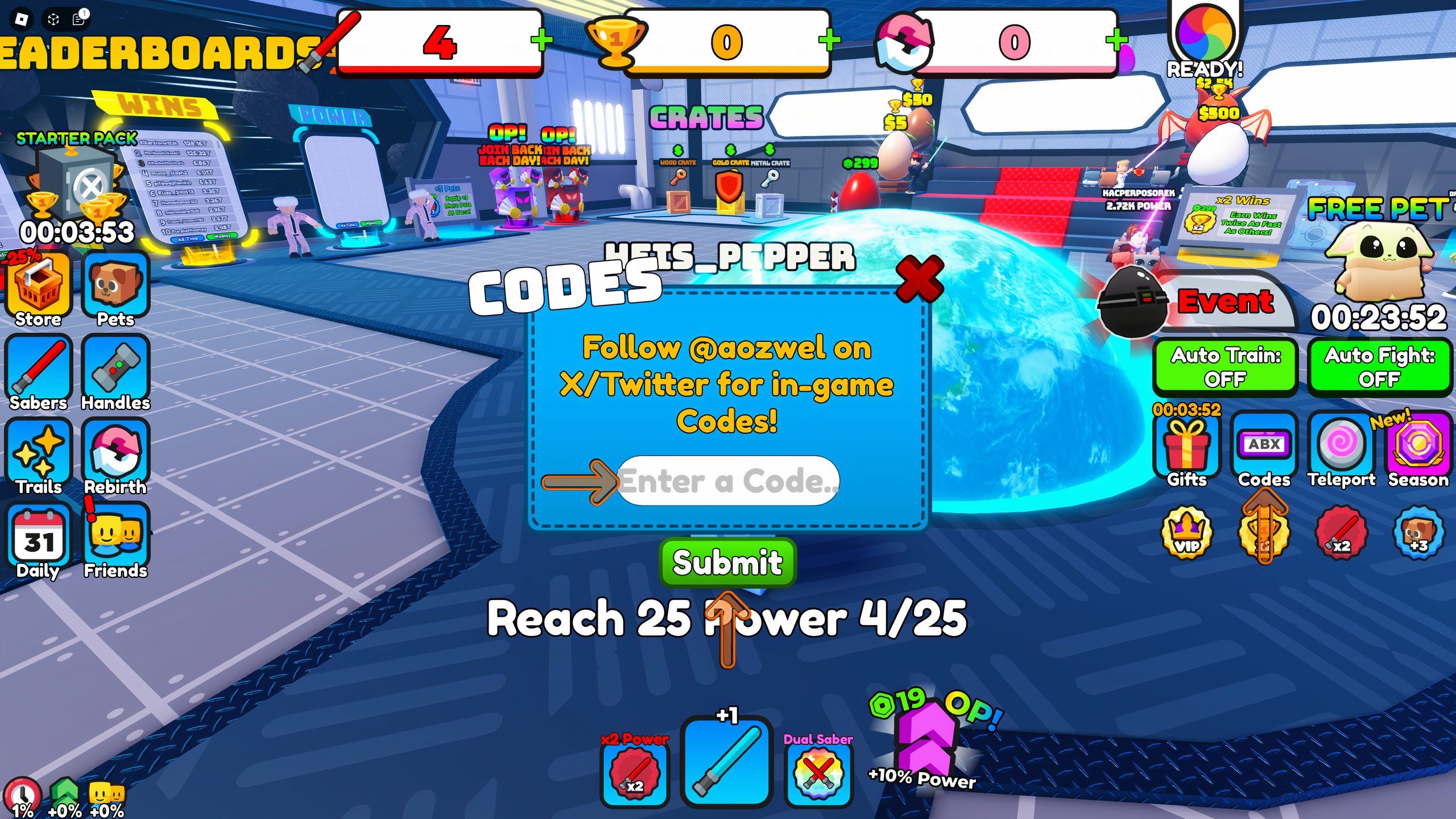 Saber Battle Simulator Codes - Roblox