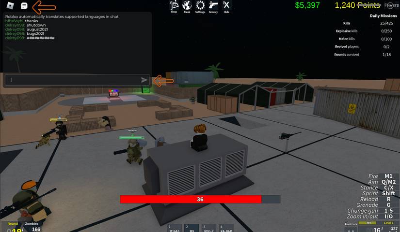 Zombie Uprising Codes - Roblox