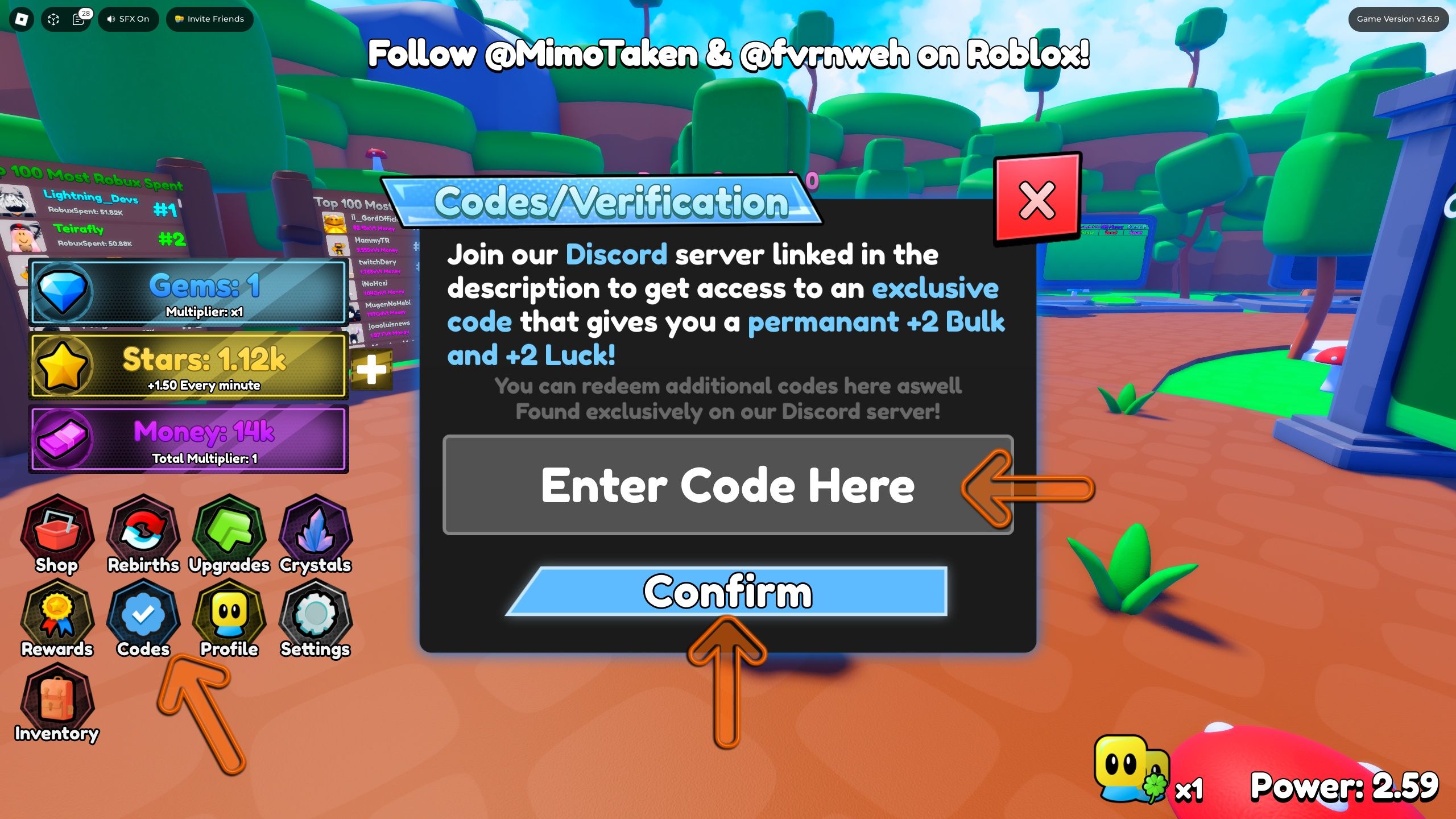 Omega Rune Incremental Codes - Roblox