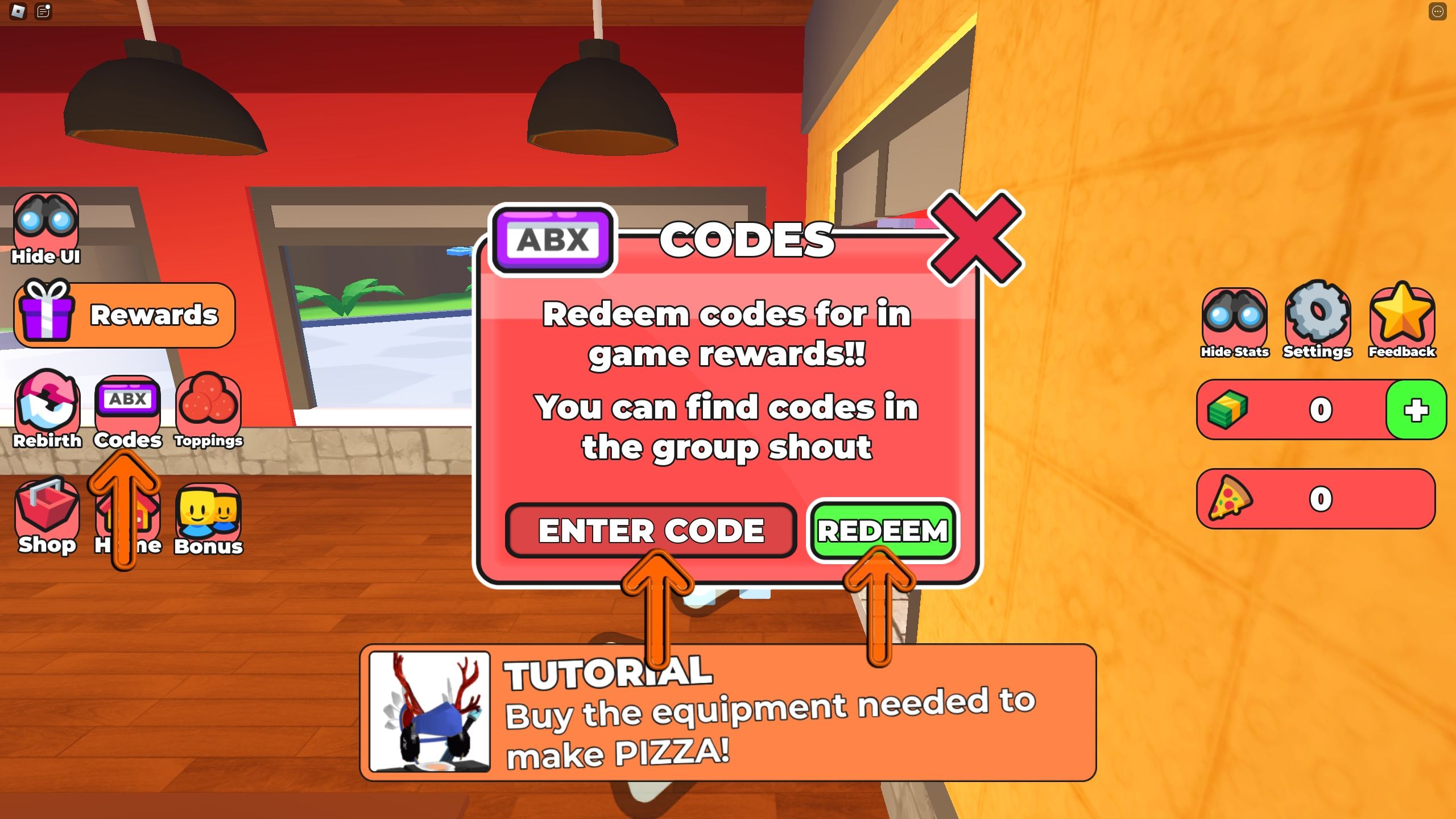 Pizza Restaurant Tycoon Codes - Roblox