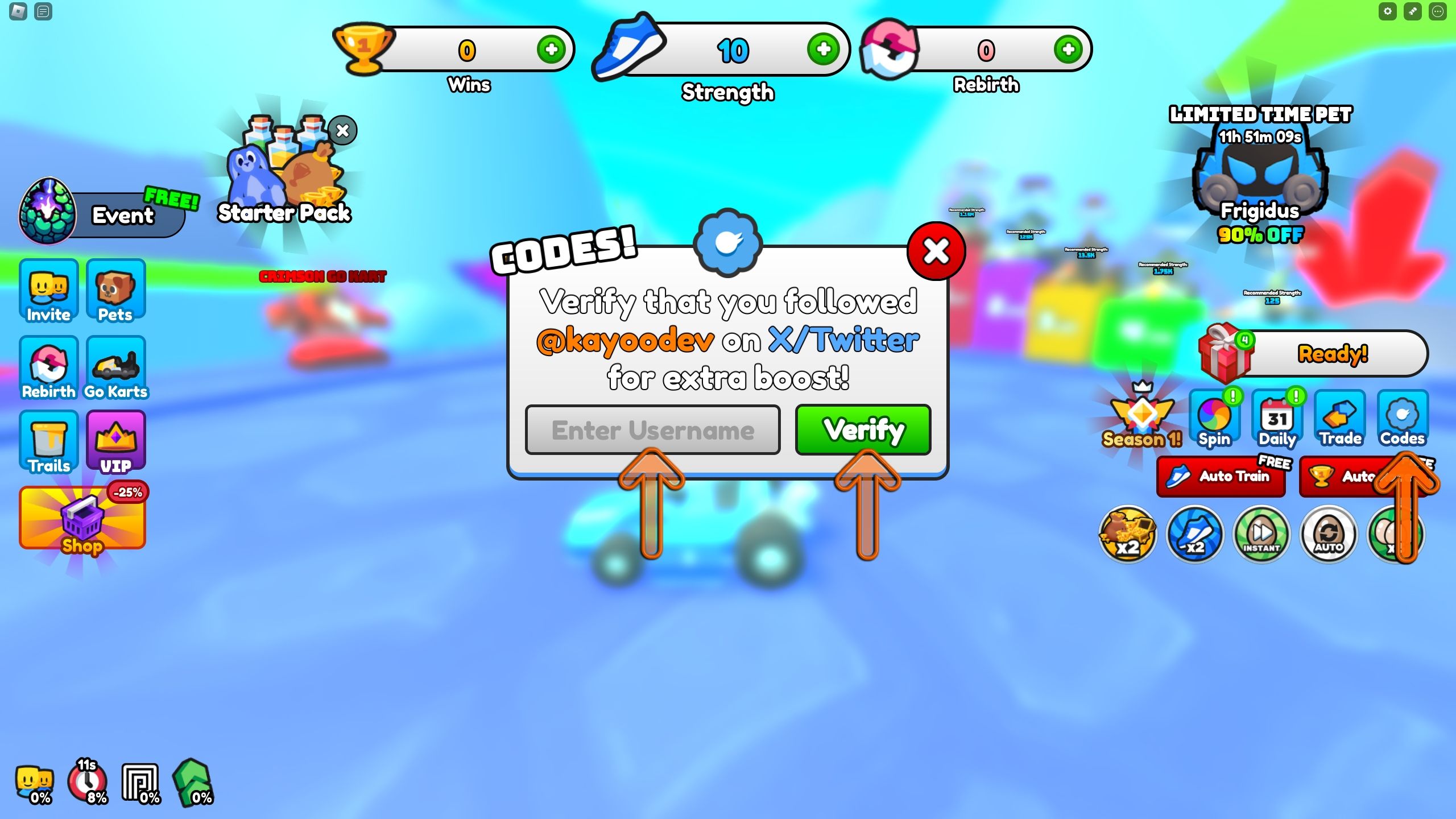 Go Kart Race Codes - Roblox