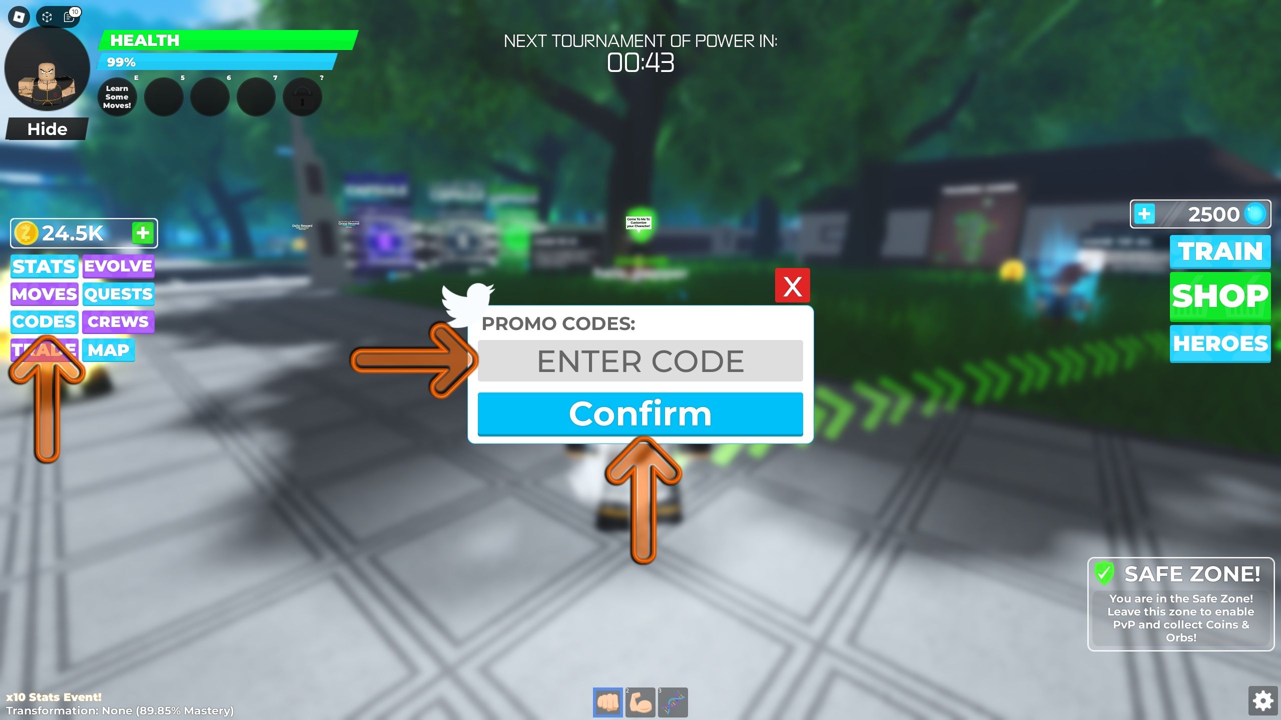 Super Evolution Codes - Roblox