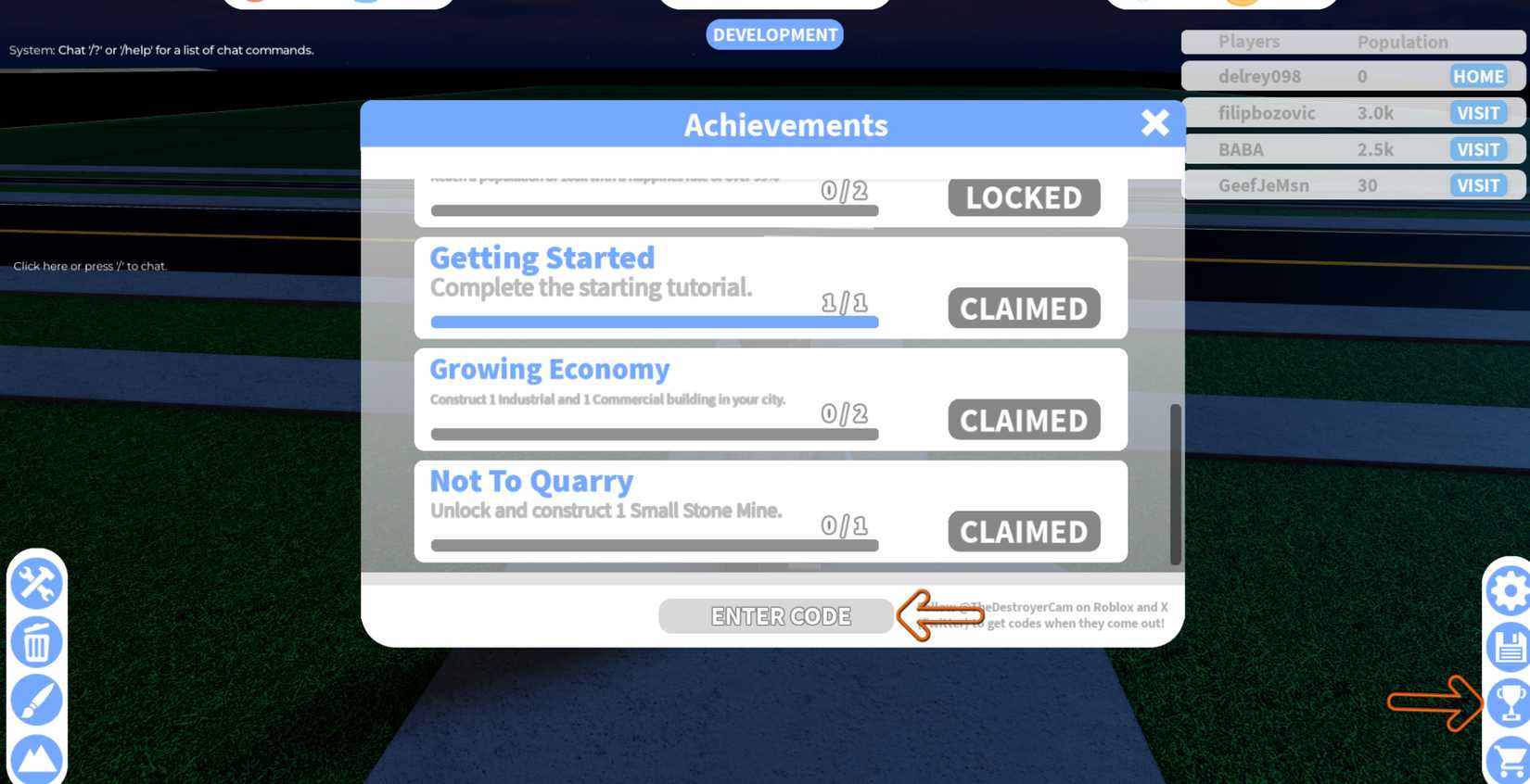 Mini Cities 2 Codes - Roblox