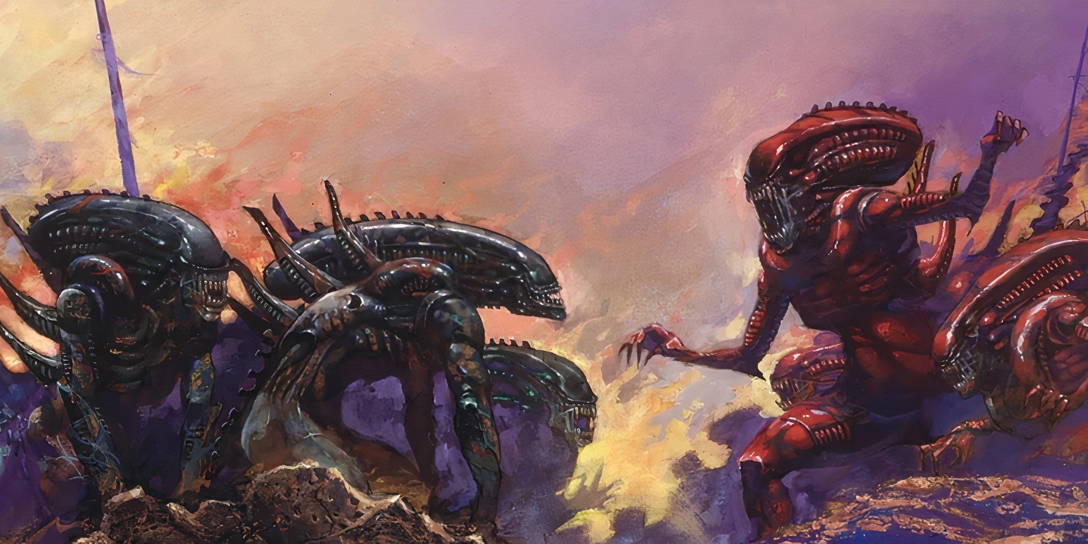 Xenomorphs Vs Flood Voryx, Queen Of The Maw By Bugendude On Newgrounds