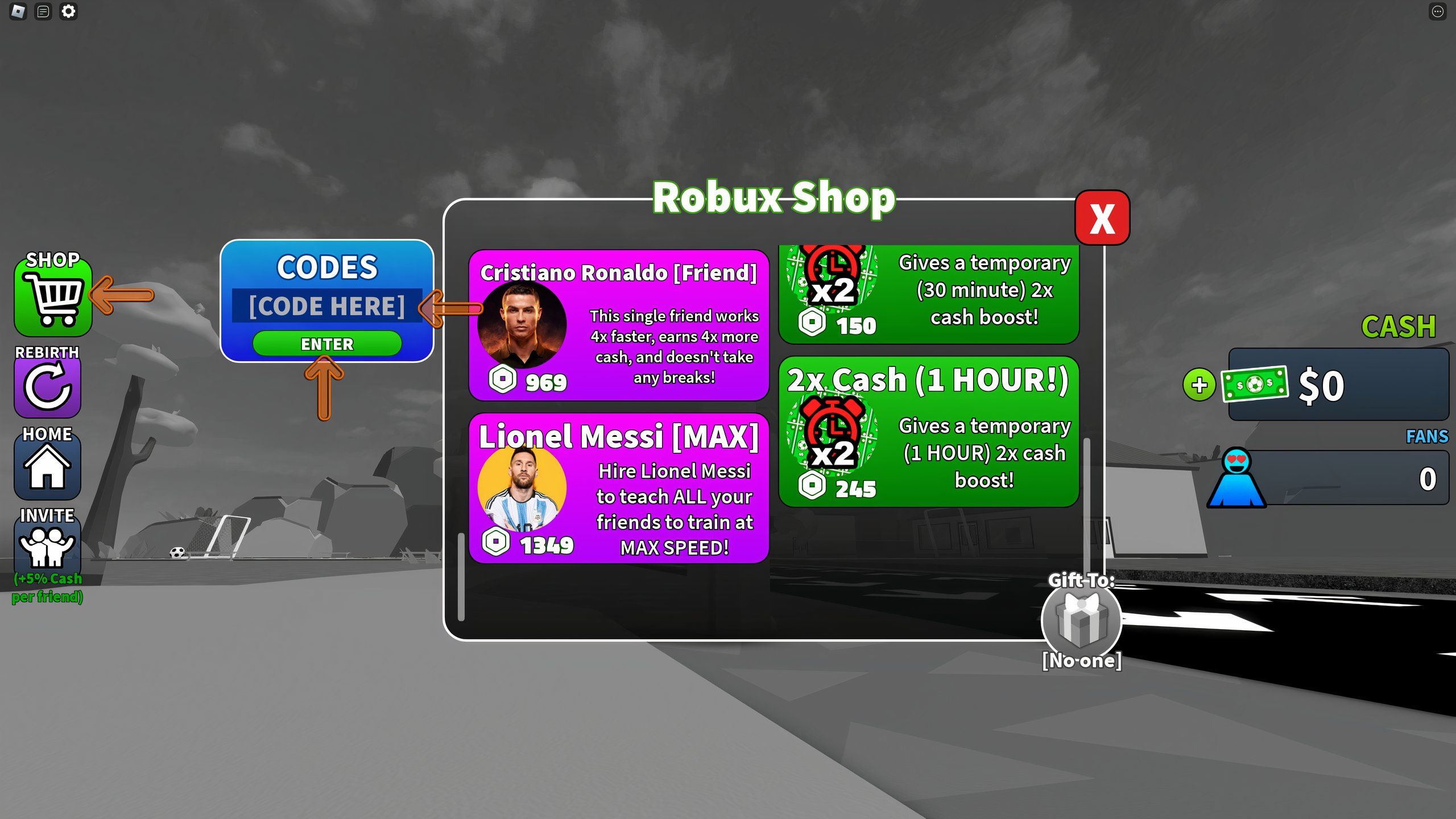 Turn Pro Proving Messi And Ronaldo Wrong Codes - Roblox