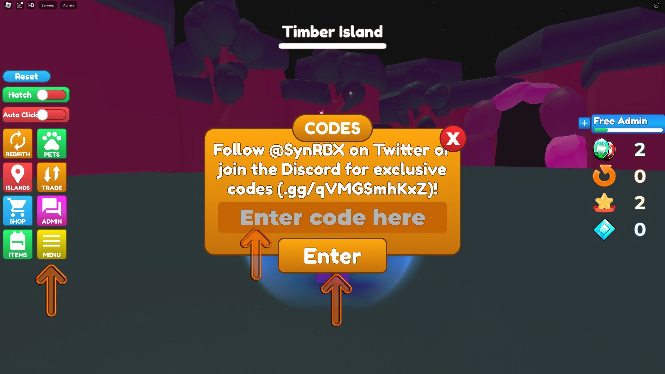 Free Admin Mayhem Codes - Roblox