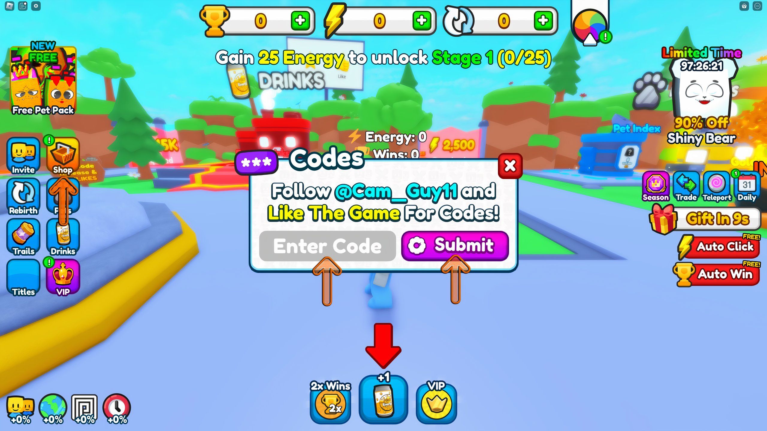 Energy Drink Simulator Codes - Roblox