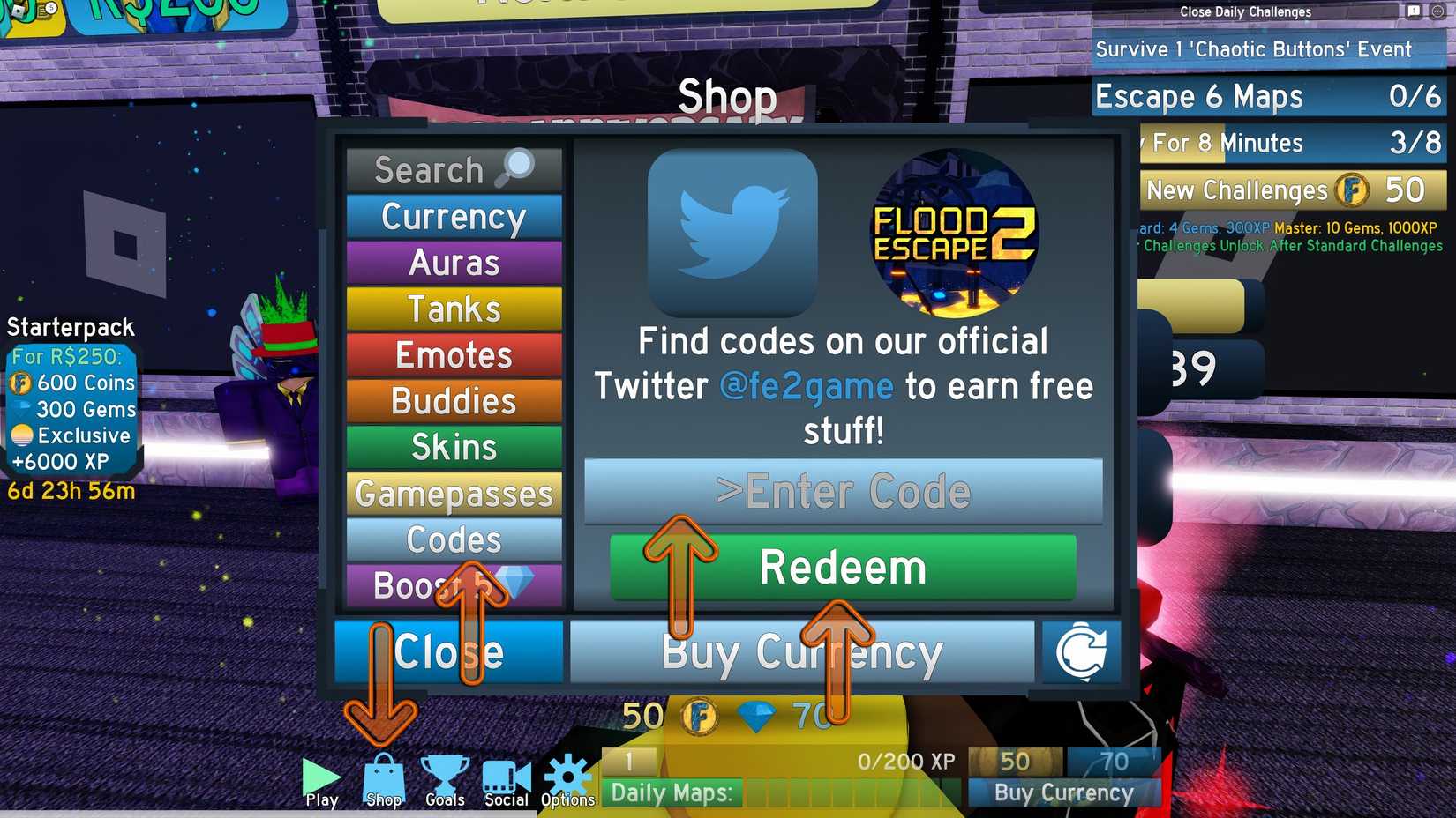 Flood Escape 2 Codes - Roblox