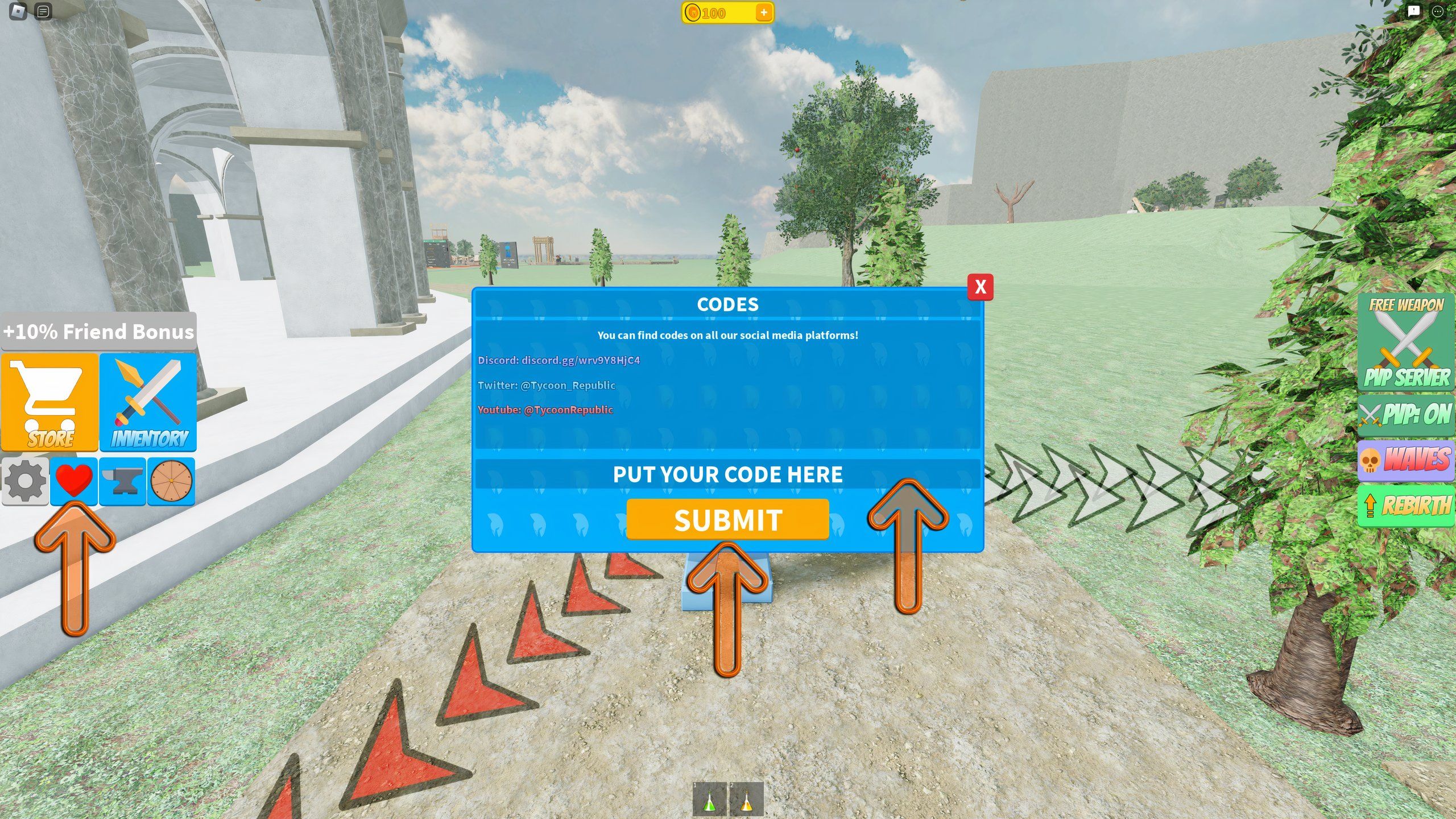 2 Player Sparta Tycoon Codes - Roblox