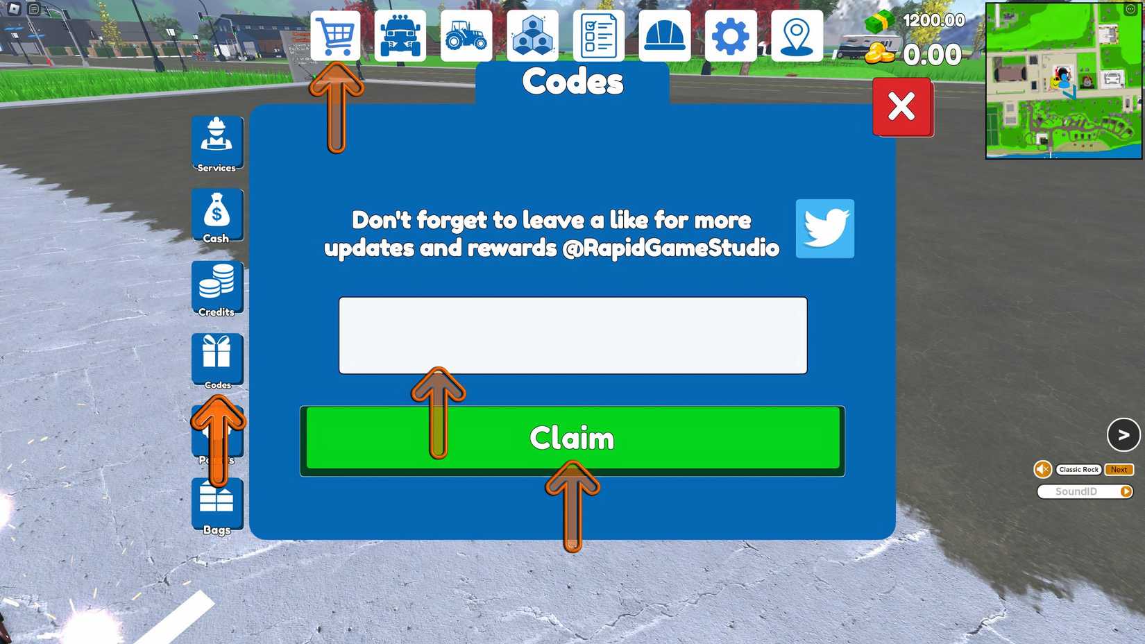 Cut The Grass RP Codes - Roblox