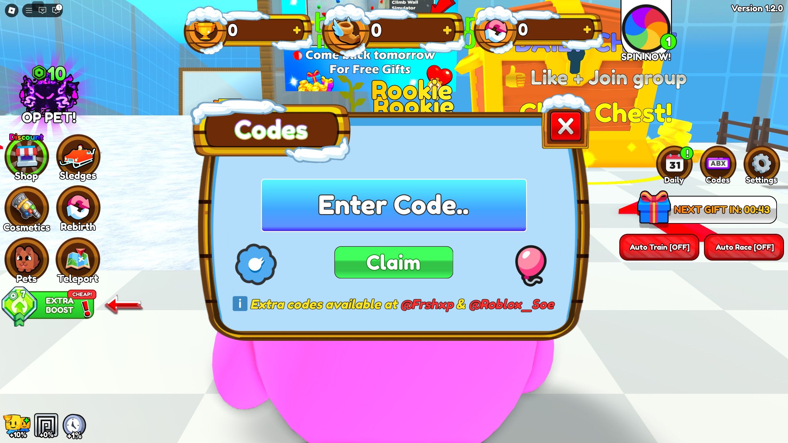 Sledge Race Simulator Codes - Roblox