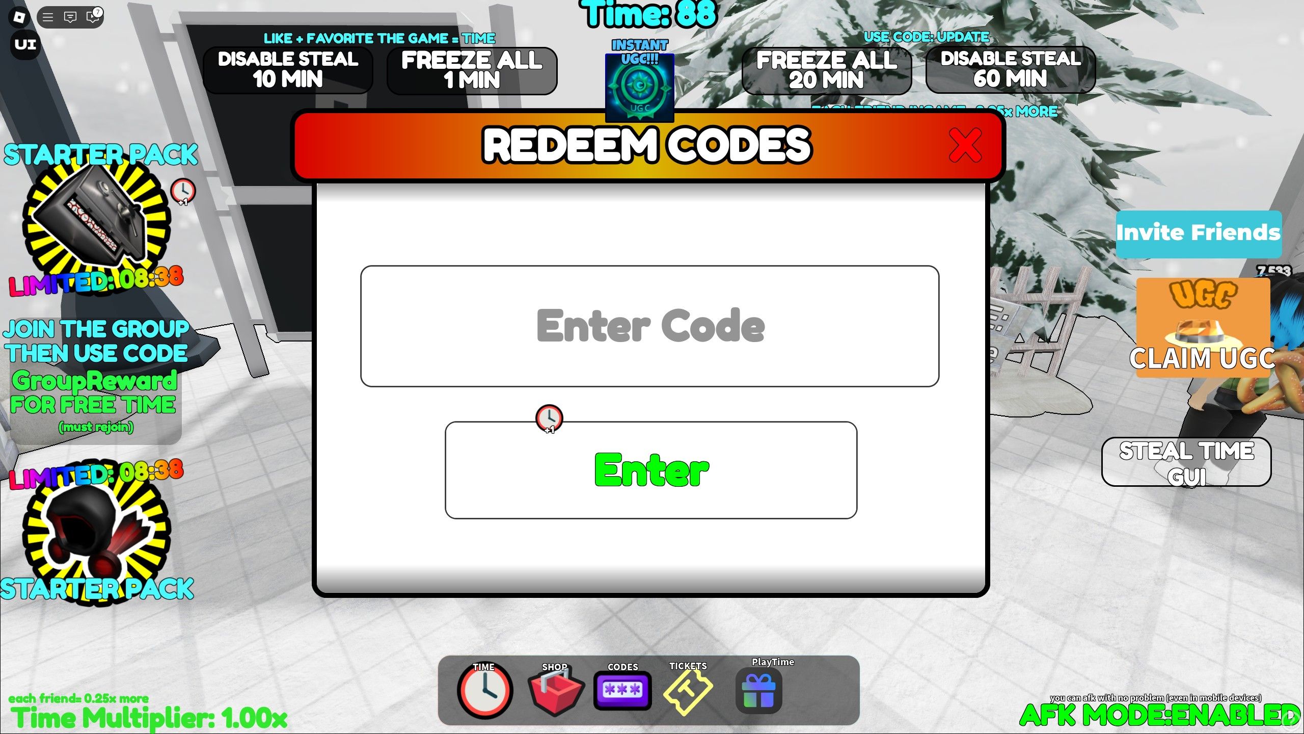 Freeze For UGC Codes - Roblox