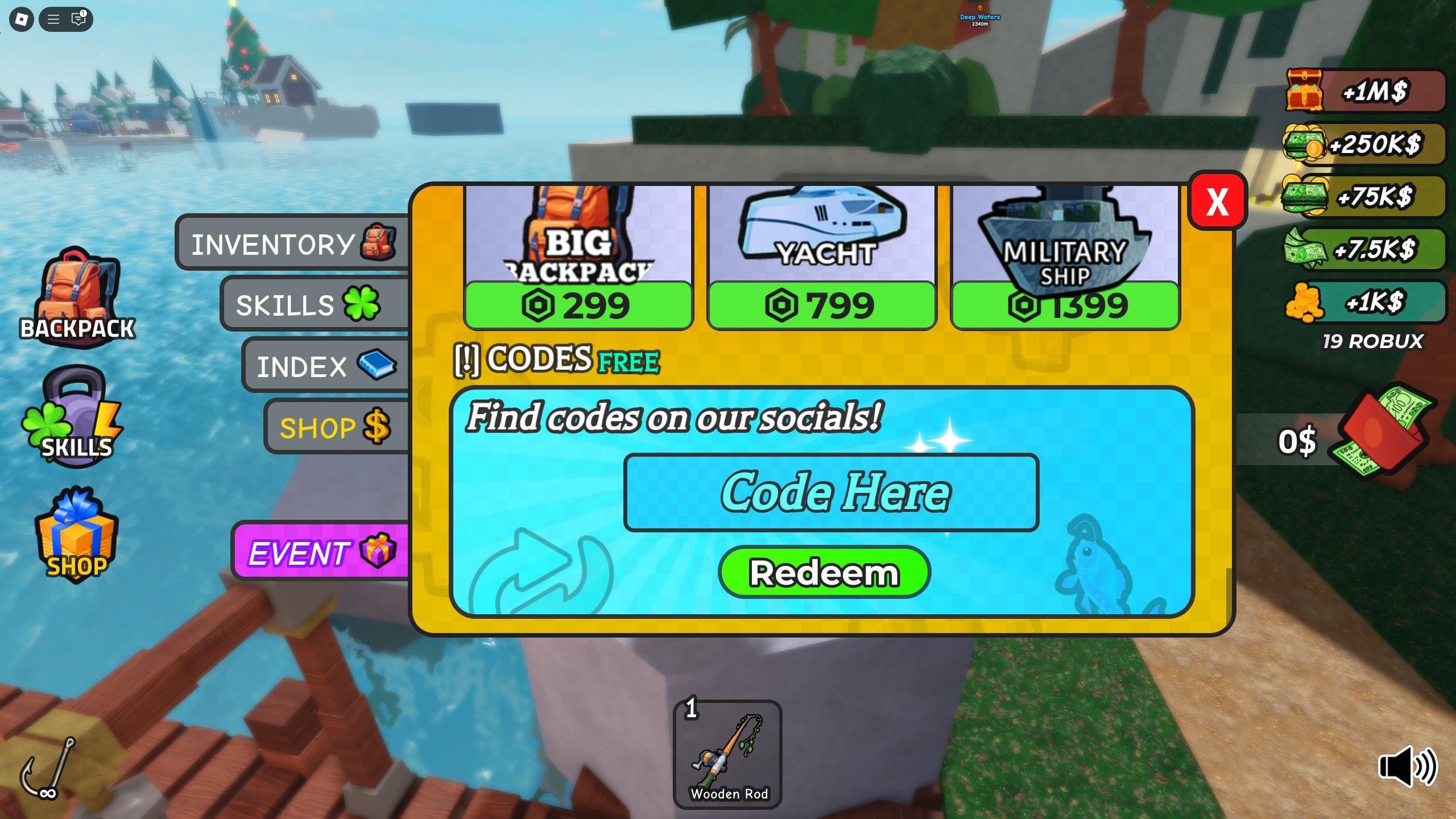 Go Fishing Codes - Roblox