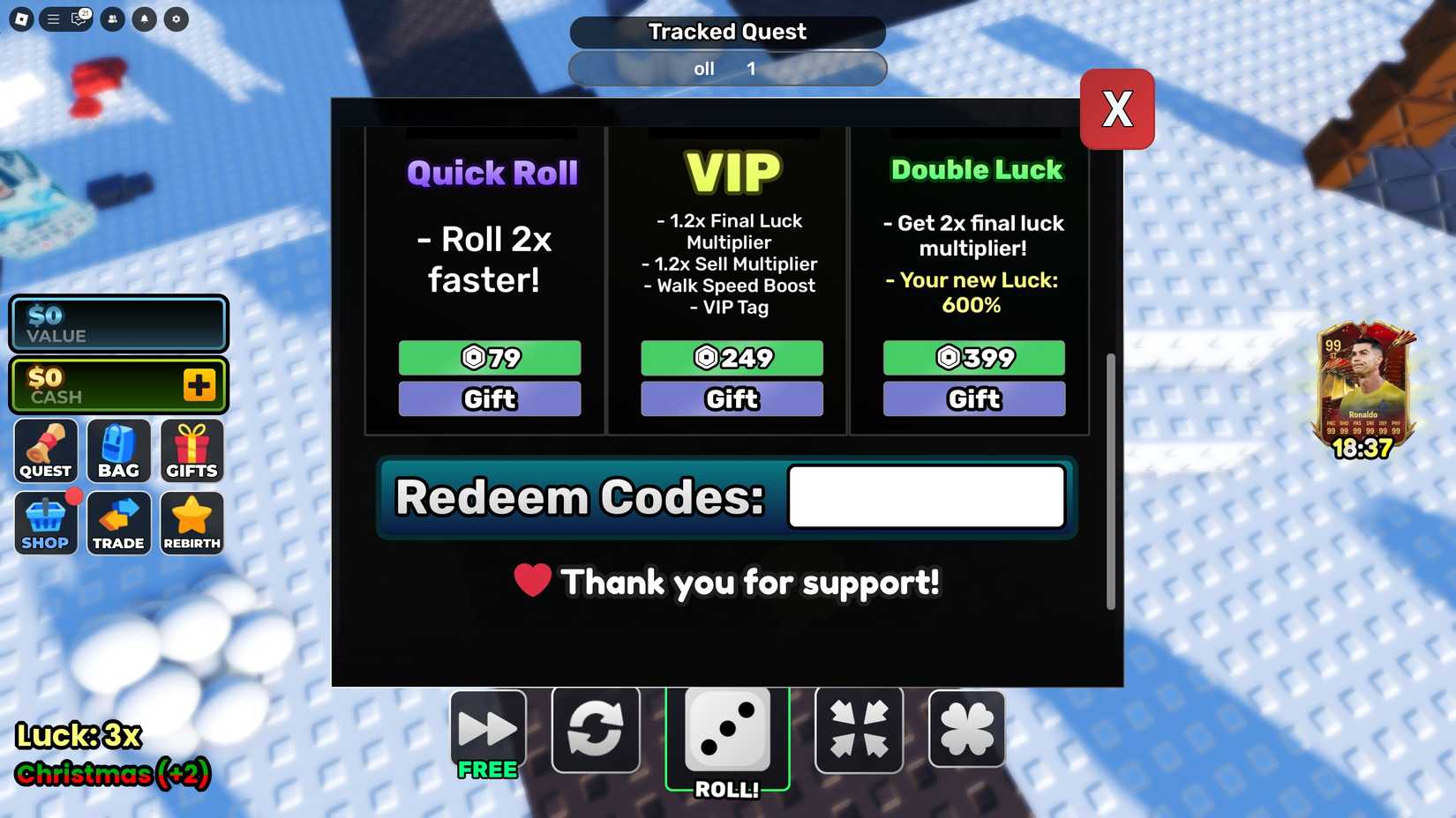 Soccer Legends RNG Codes - Roblox