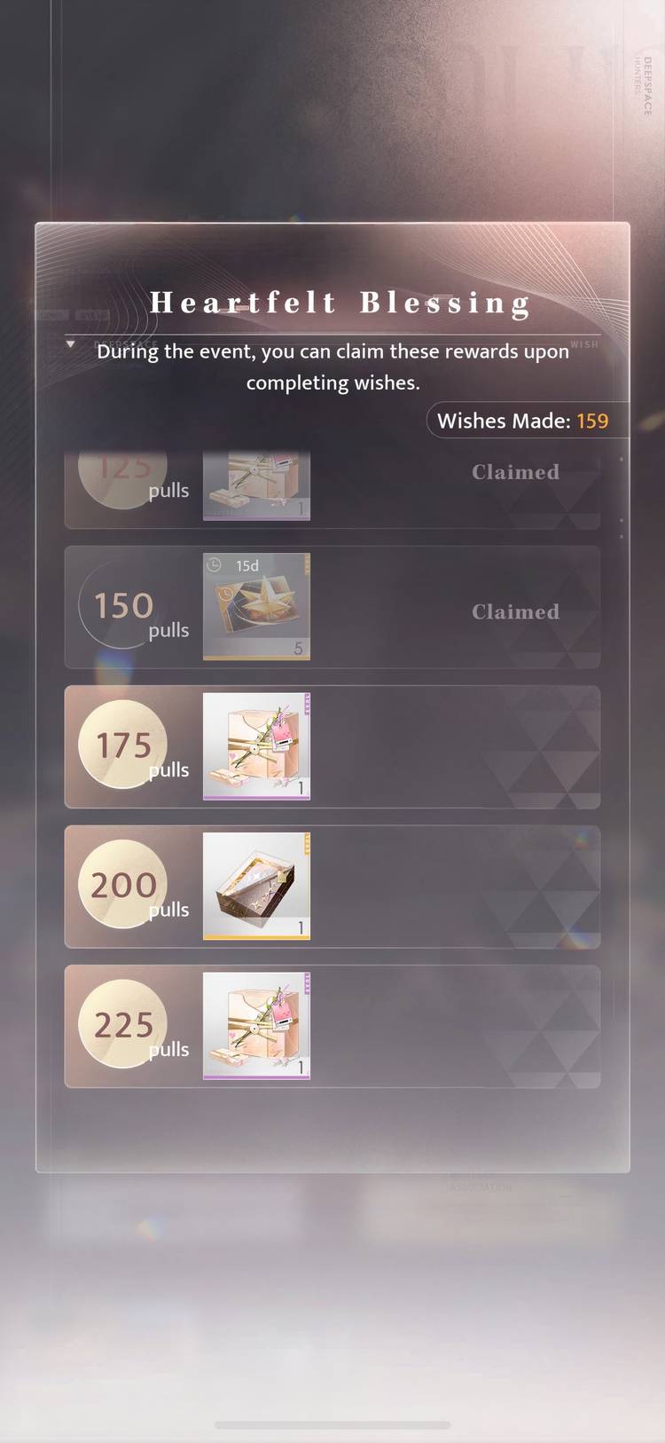 All Memories And Rewards For The Nightly Rendezvous Wish Pool In Love And Deepspace