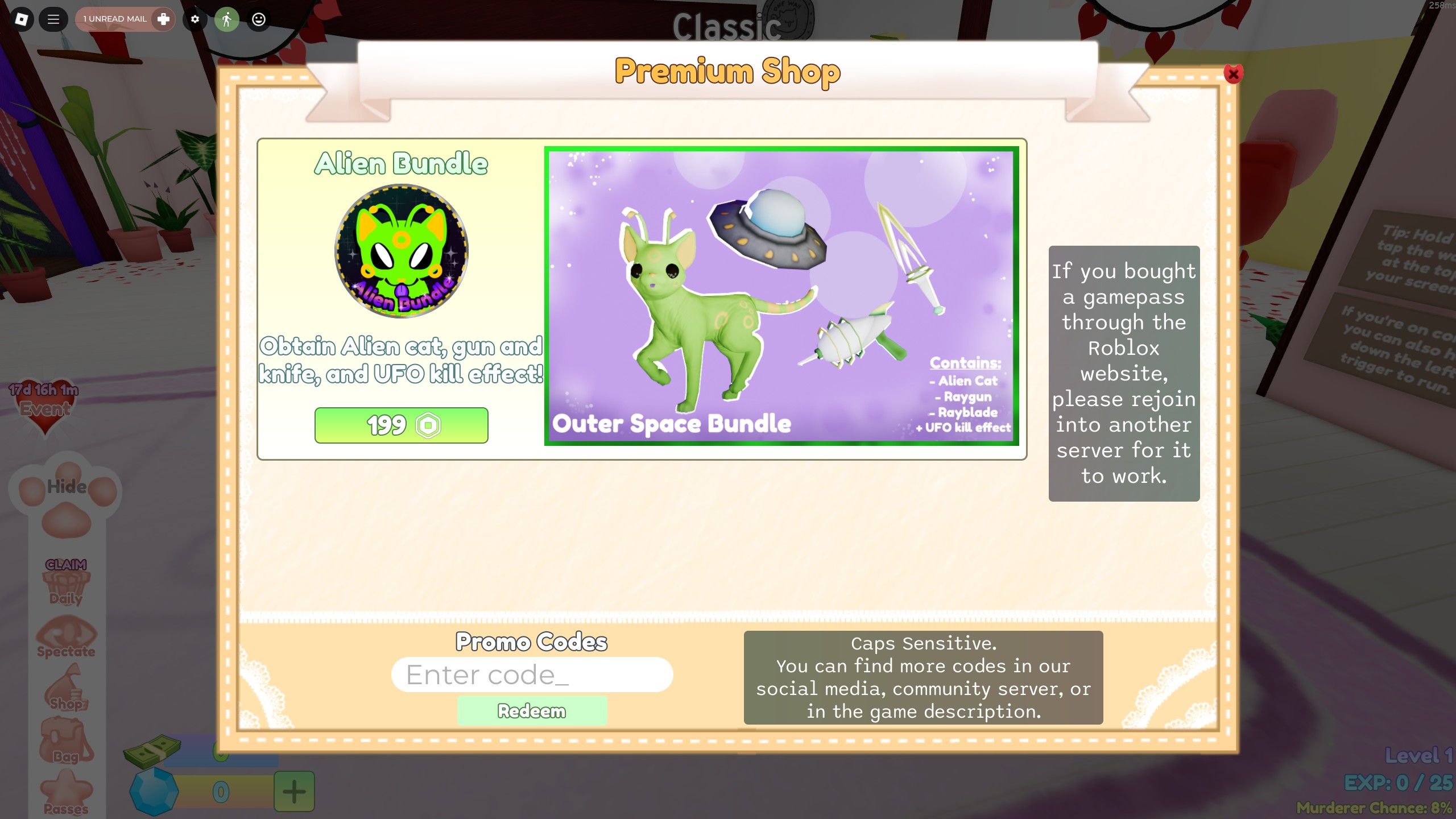 Murder Mittens Codes - Roblox