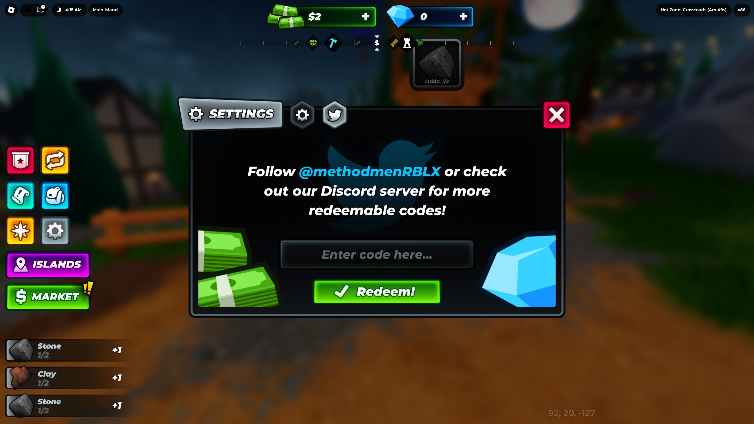 Treasure Lands Codes - Roblox