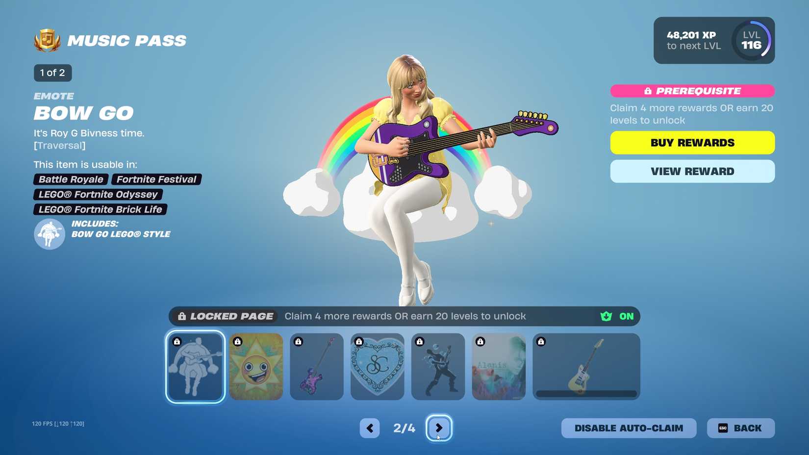 Every Reward In The Season 8 Muisc Pass For Fortnite Festival