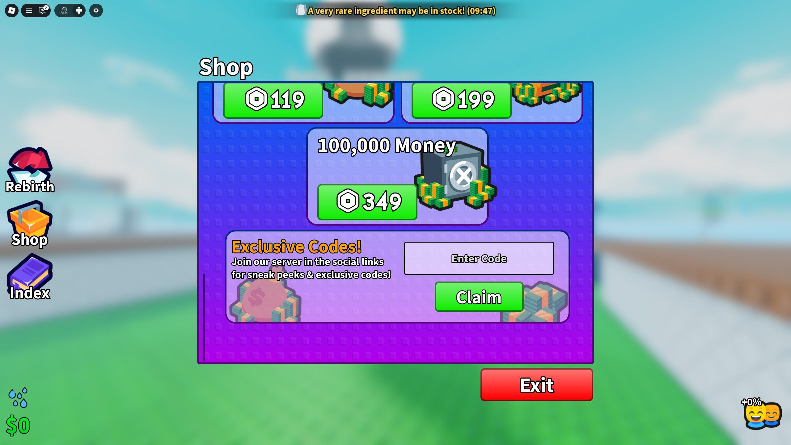 Let Me Cook Codes - Roblox