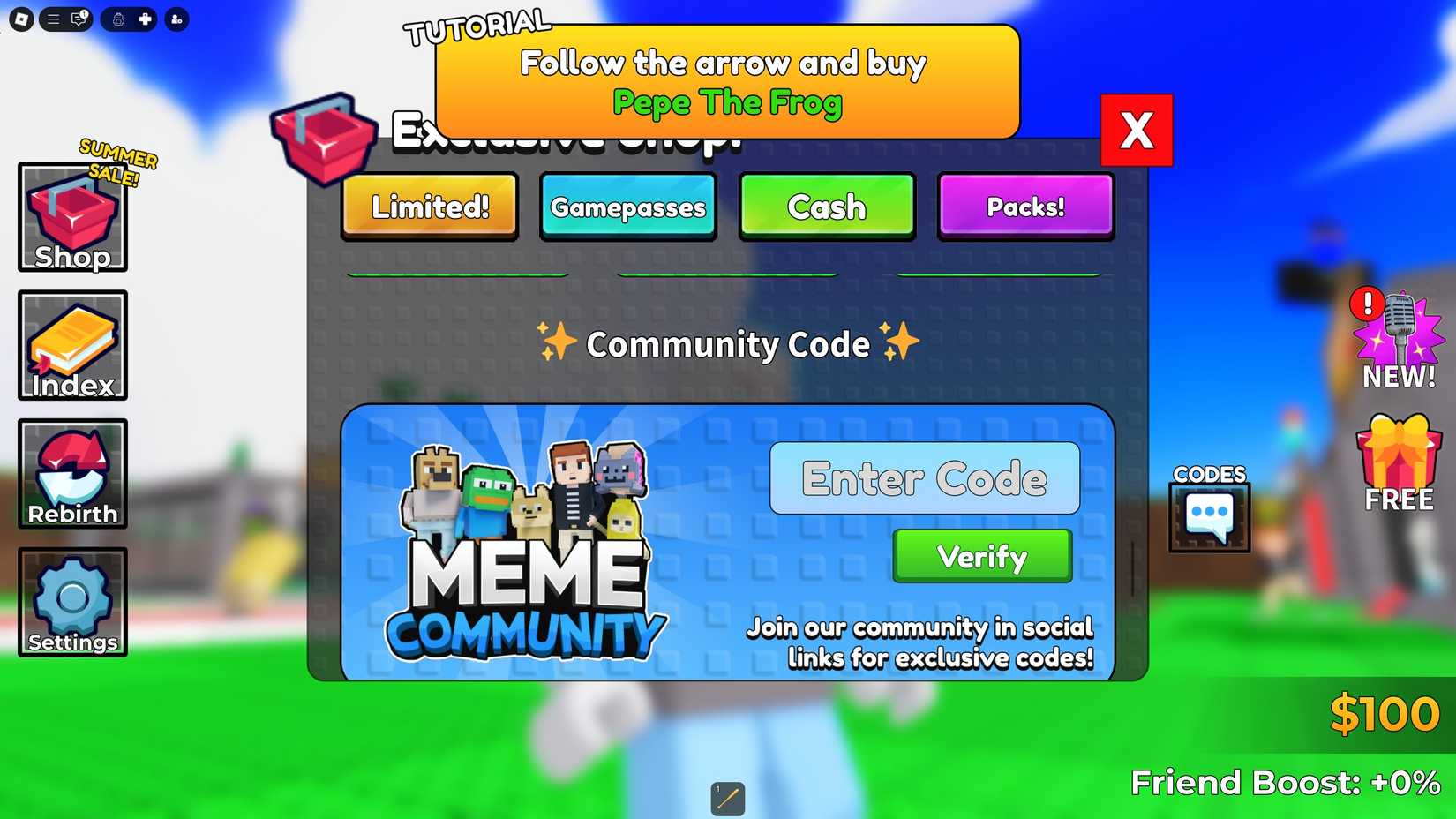 Steal A Meme Codes - Roblox