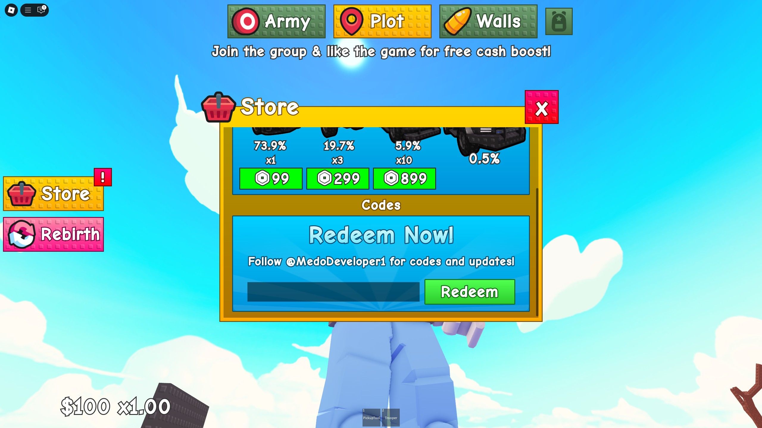 Grow A Military Codes - Roblox