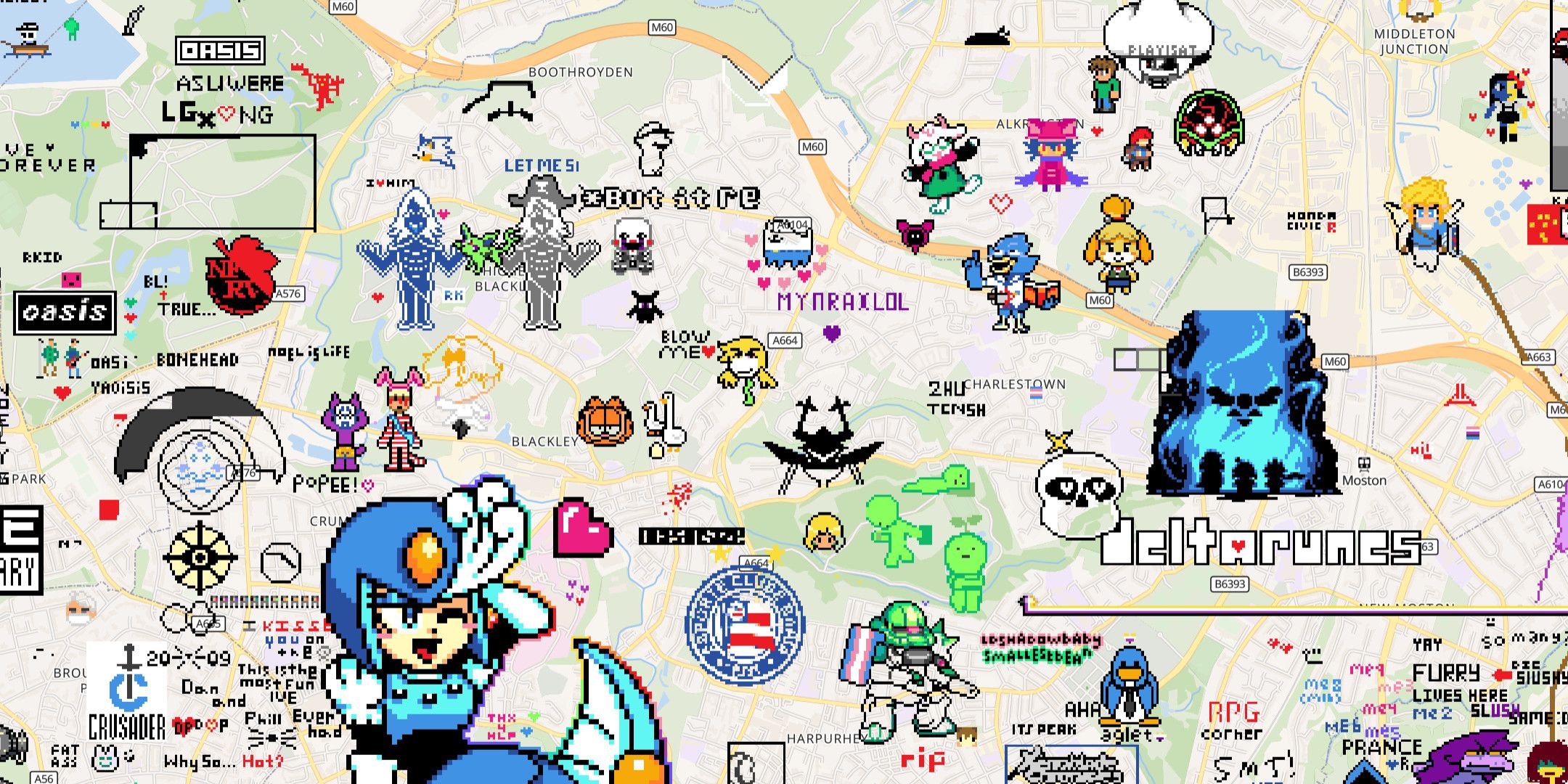 Deltarune Fans Have Already Overrun Live Interactive Map Wplace